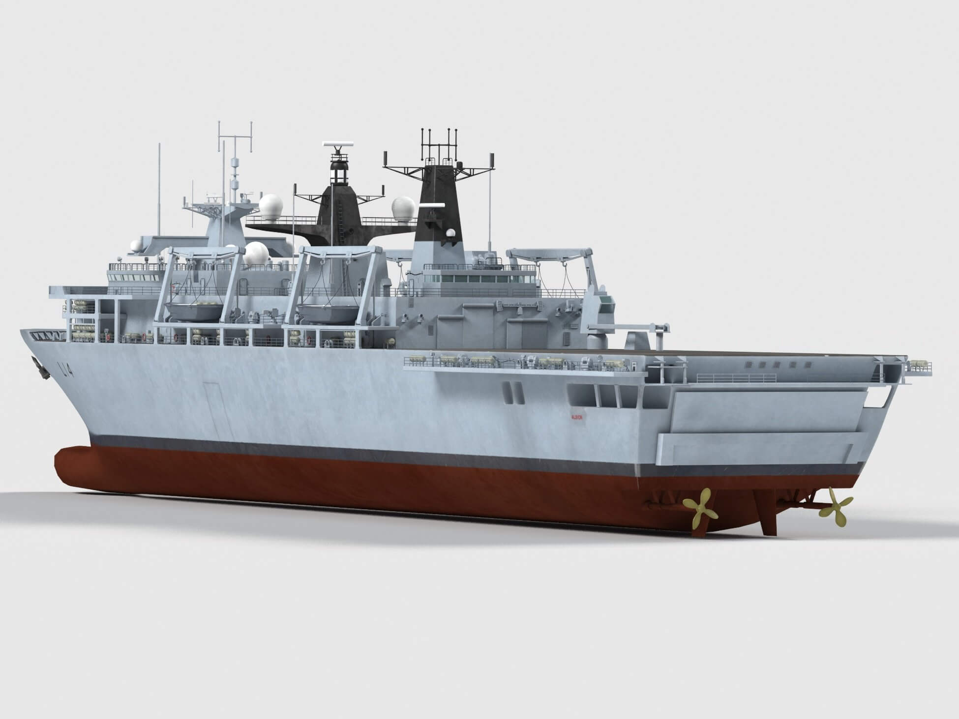 HMS Albion L14 - 3D Model by Mermodels