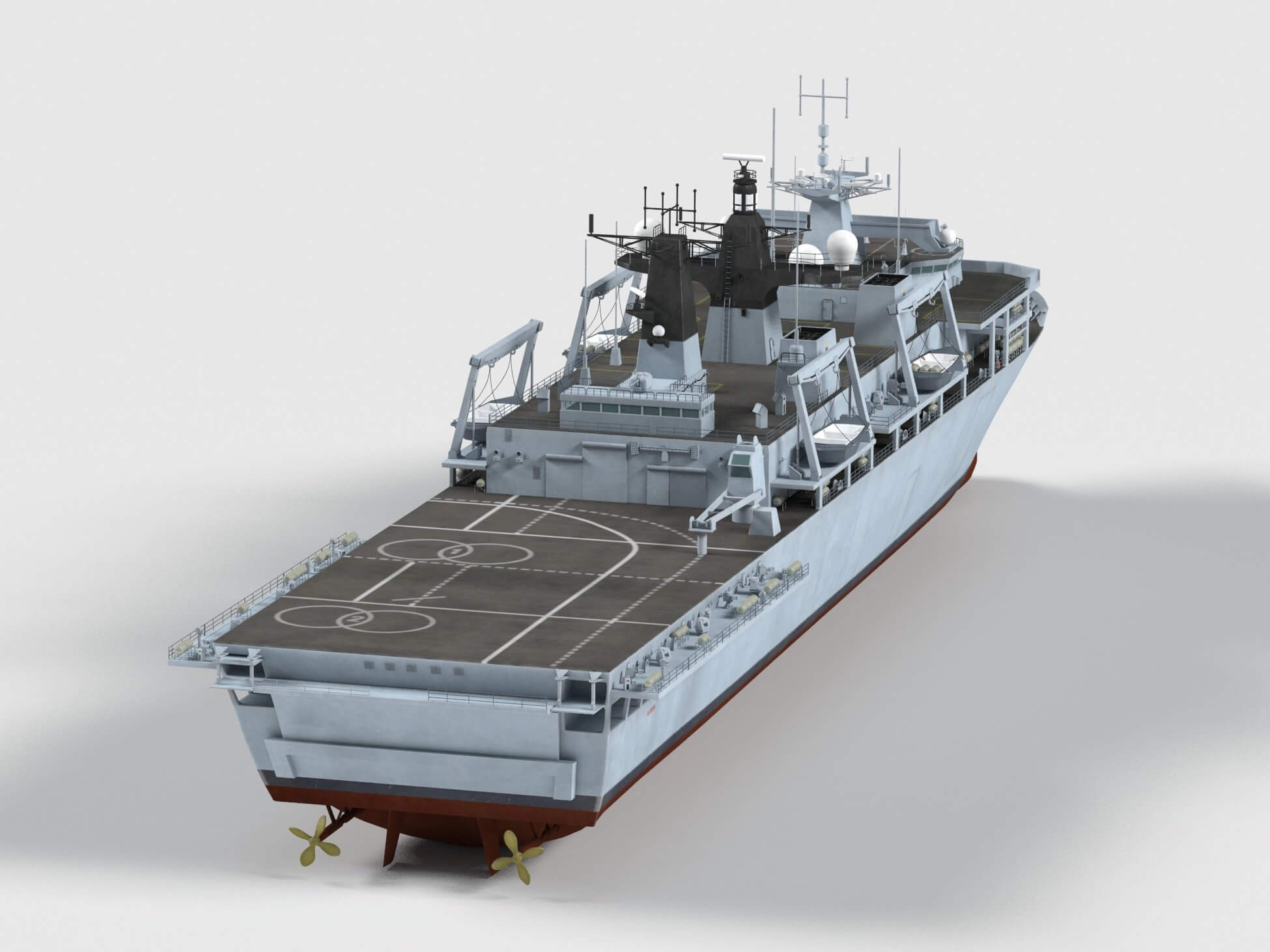 HMS Albion L14 - 3D Model by Mermodels