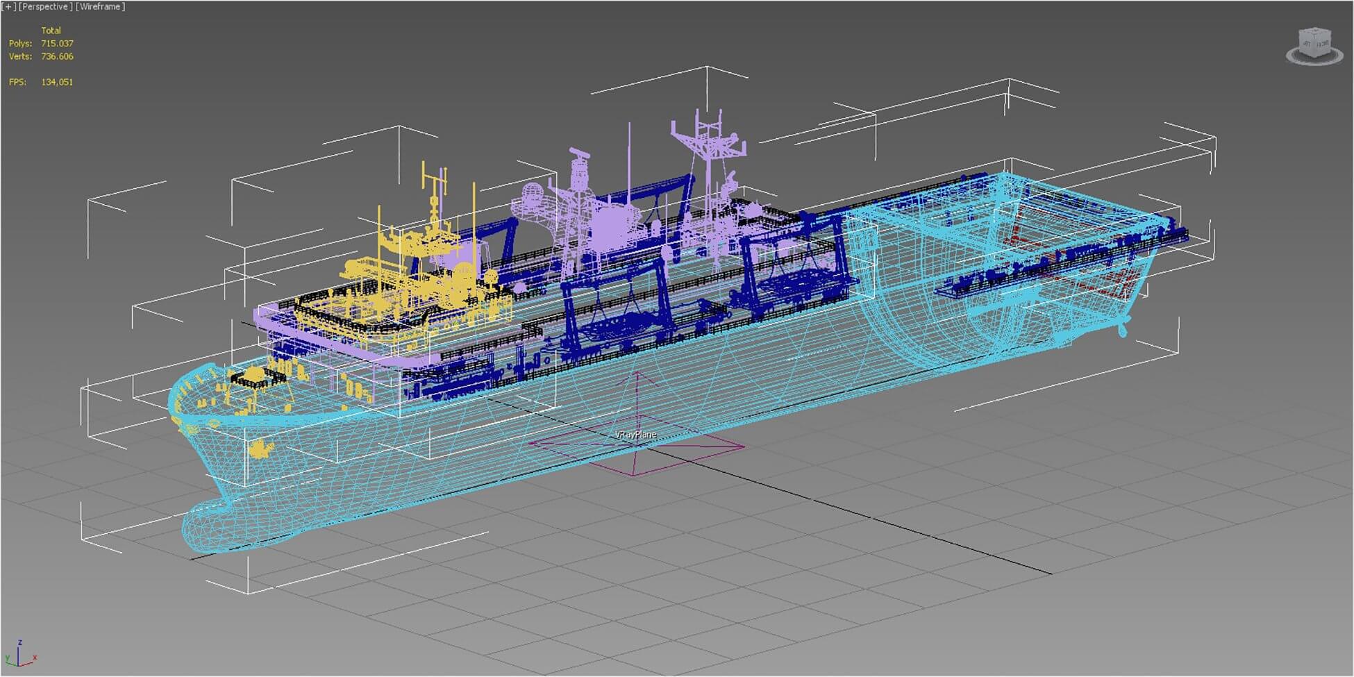 HMS Albion L14 - 3D Model by Mermodels