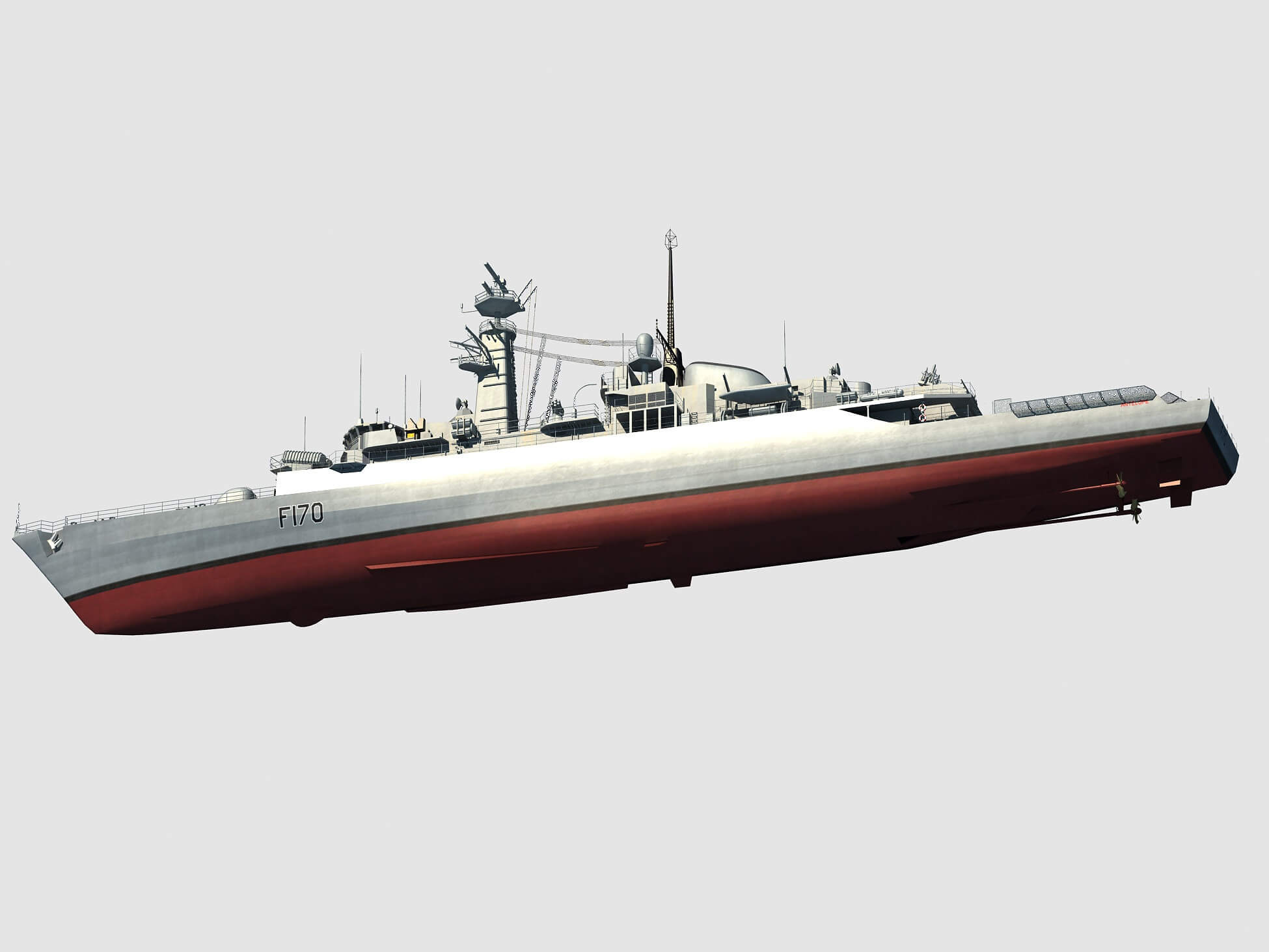 HMS Antelope Type 21 Amazon Class Frigate - 3D Model by Mermodels