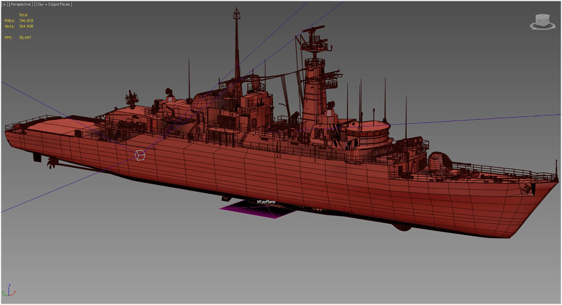 HMS Antelope Type 21 Amazon Class Frigate - 3D Model by Mermodels