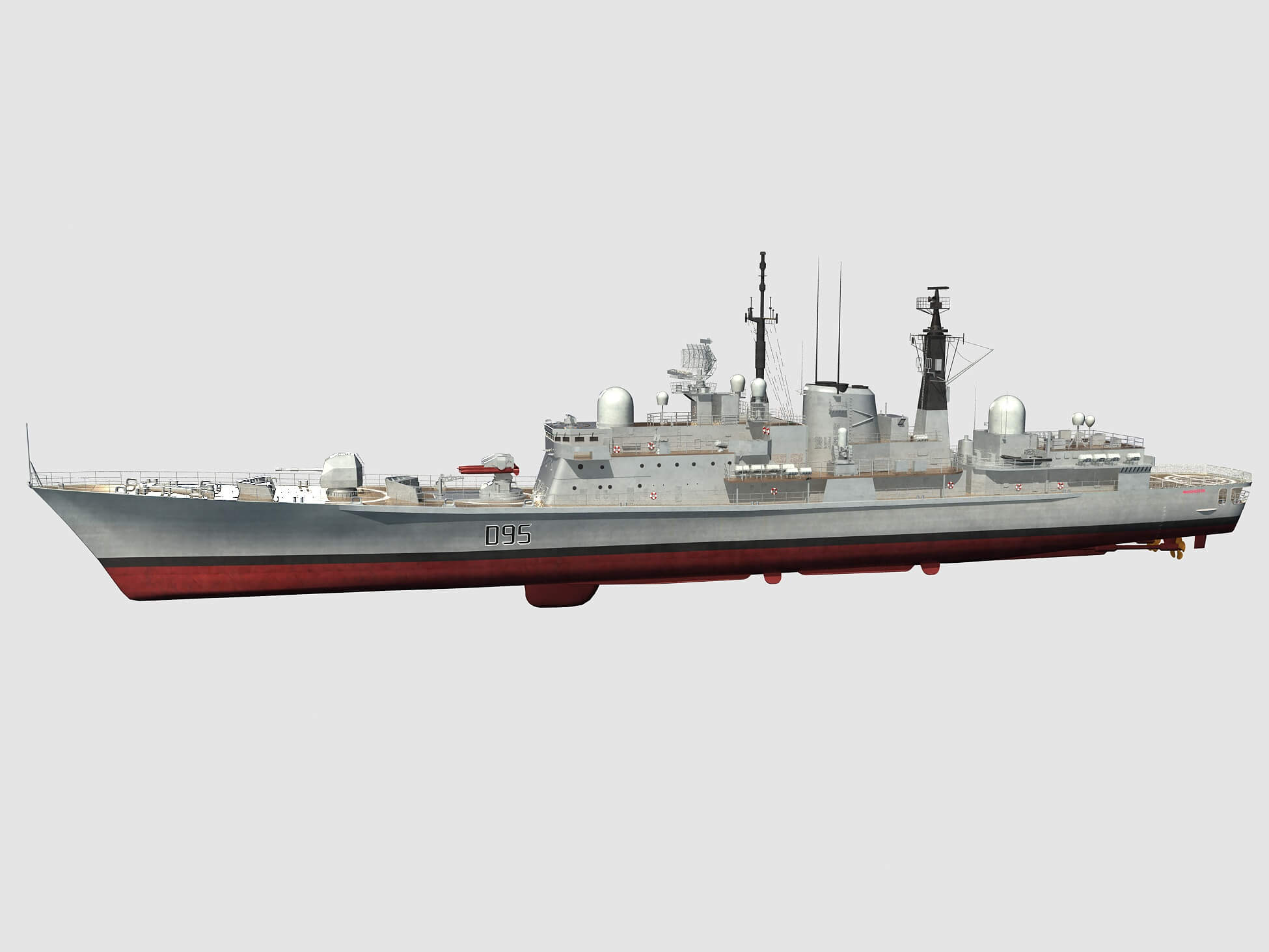 HMS Manchester Type 42 Class Destroyer - 3D Model by Mermodels