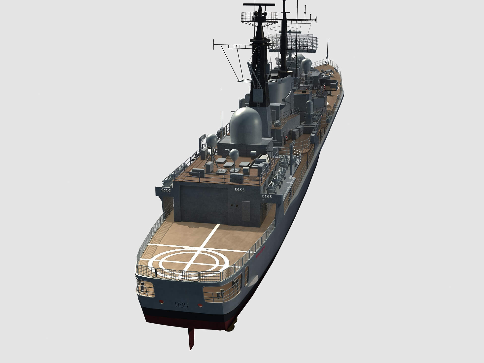 HMS Manchester Type 42 Class Destroyer - 3D Model by Mermodels