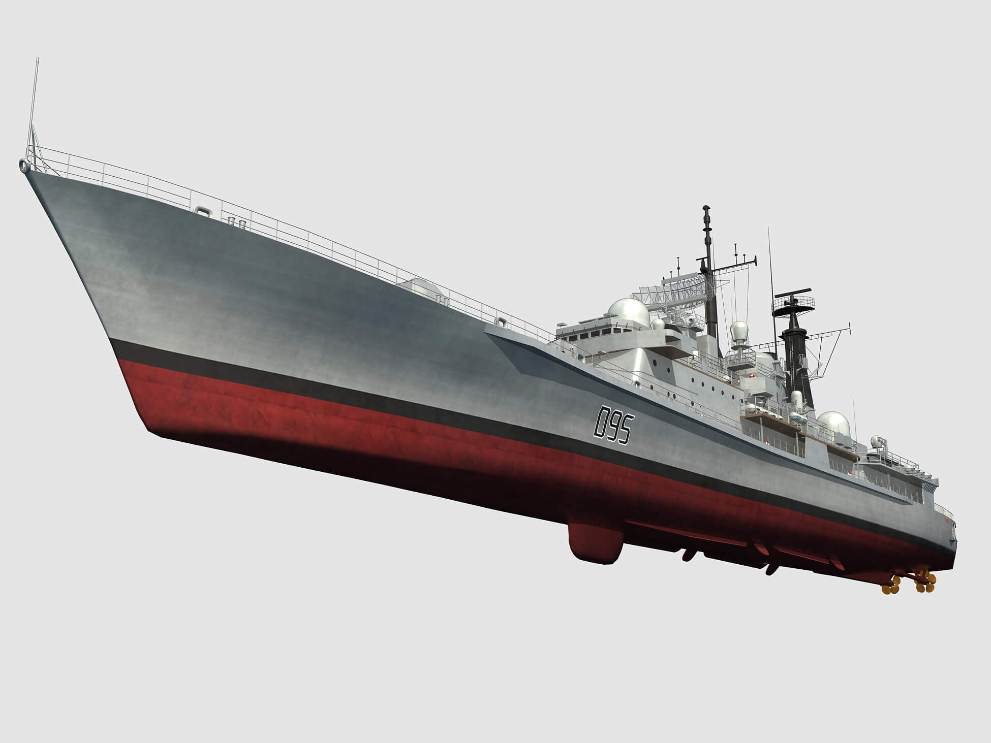 HMS Manchester Type 42 Class Destroyer - 3D Model by Mermodels