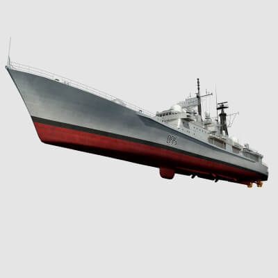 HMS Manchester Type 42 Class Destroyer - 3D Model by Mermodels
