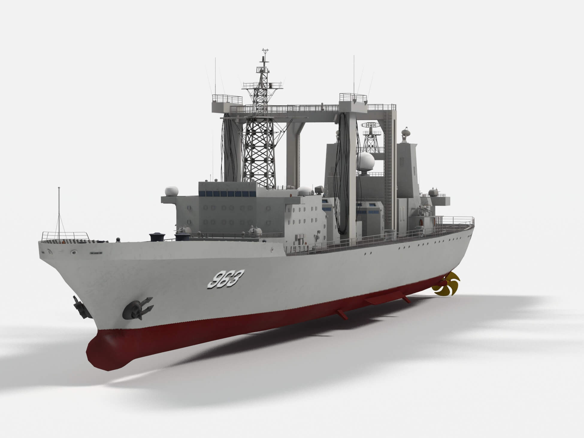 Honghu 963 Type 903 Fuchi Clas - 3D Model by Mermodels