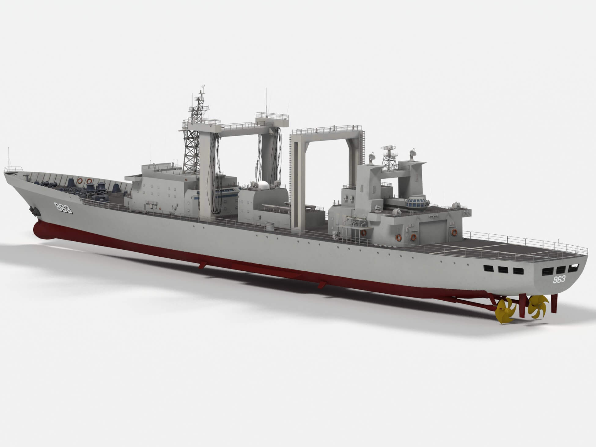 Honghu 963 Type 903 Fuchi Clas - 3D Model by Mermodels