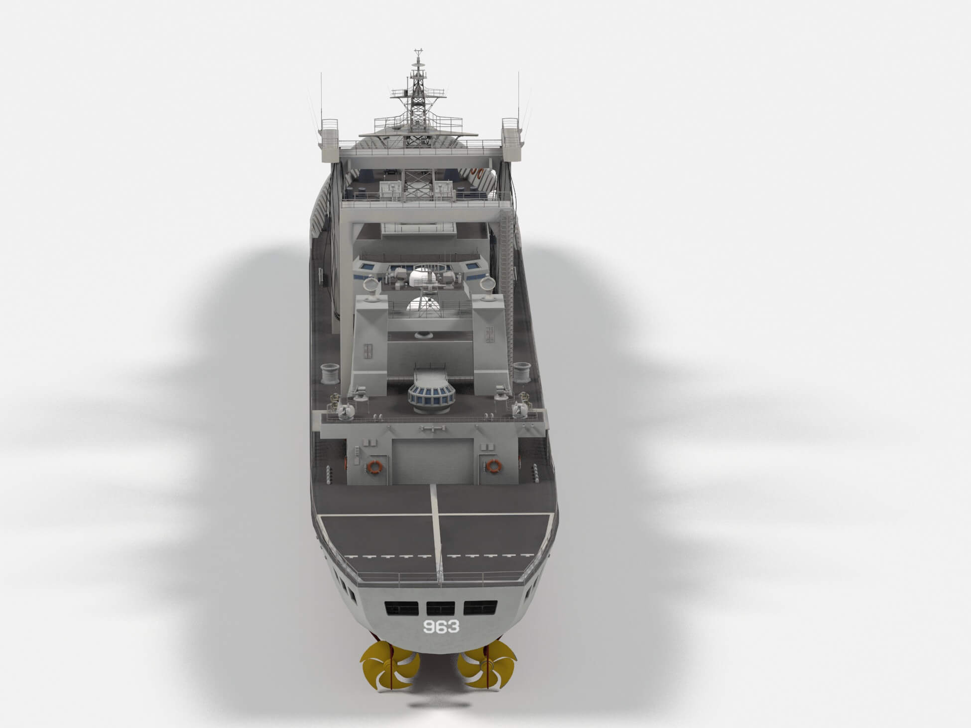 Honghu 963 Type 903 Fuchi Clas - 3D Model by Mermodels