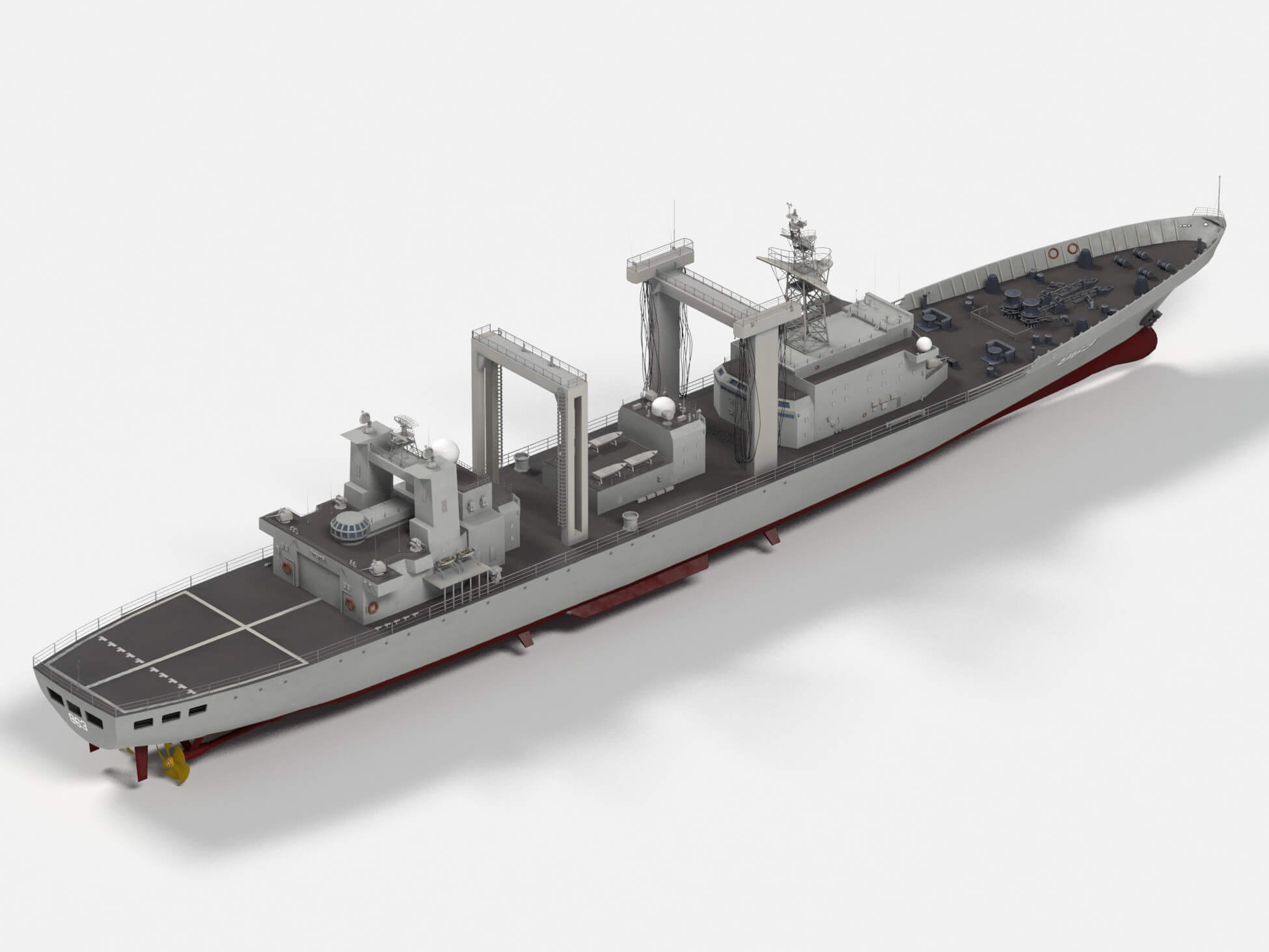 Honghu 963 Type 903 Fuchi Clas - 3D Model by Mermodels
