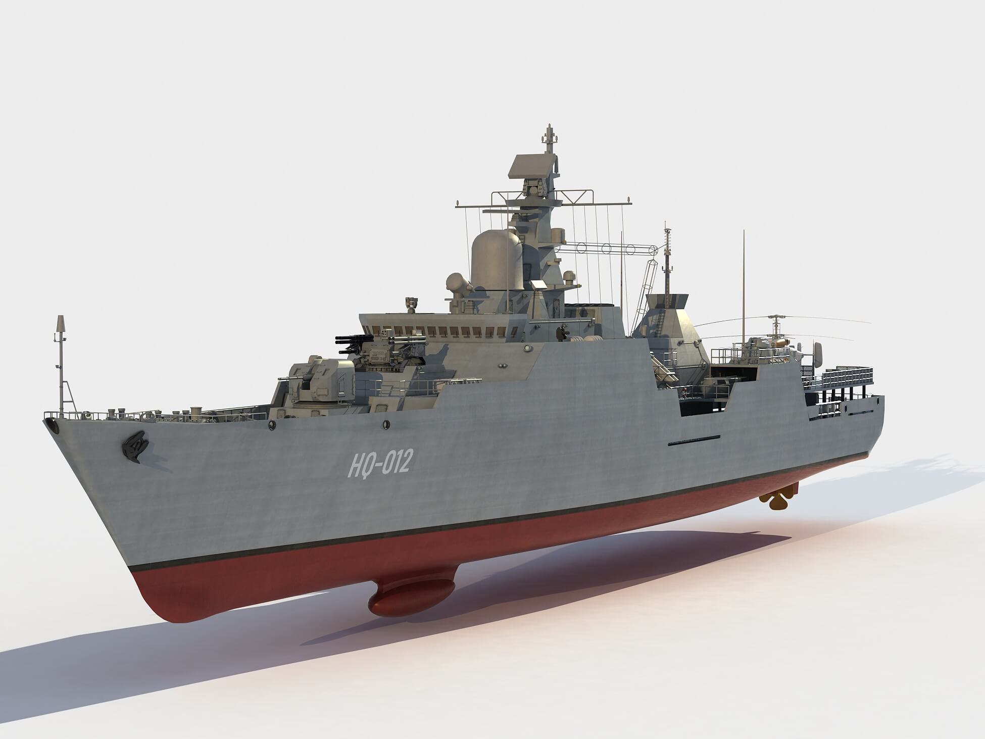 HQ-012 Ly Thai To Gepard Class Frigate 3D Model by Mermodels
