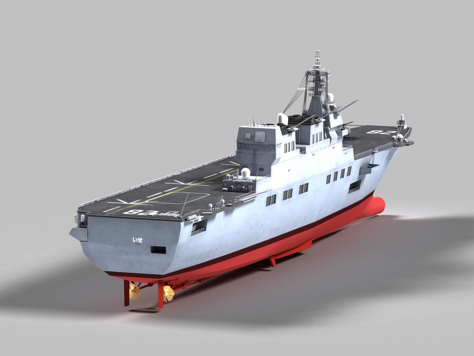 Ise DDH-182 3D Model by Mermodels