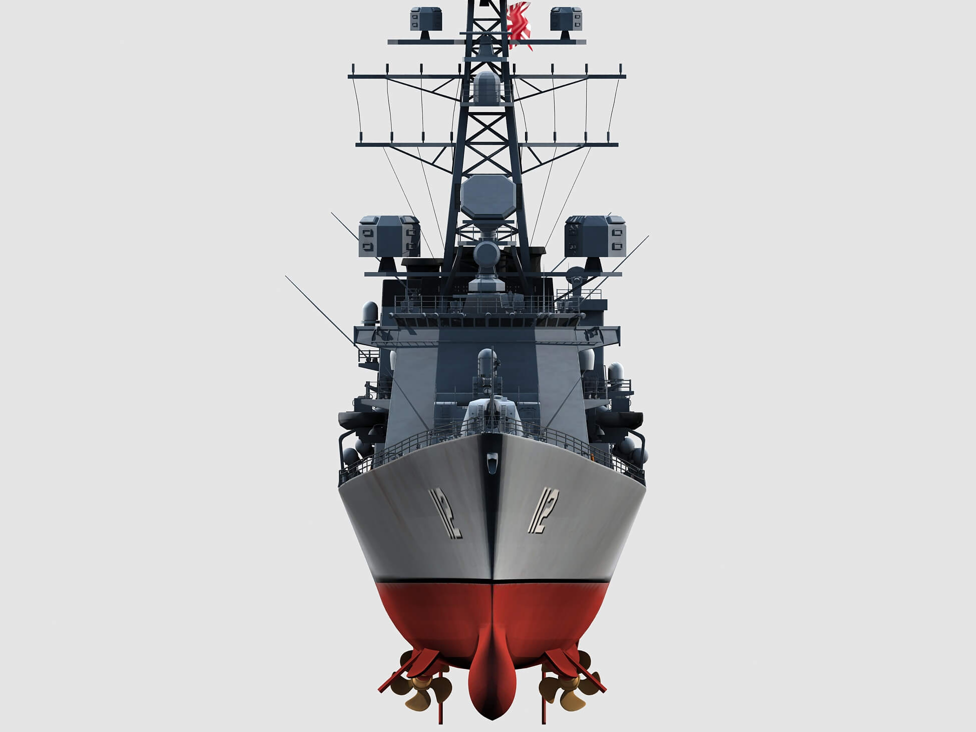 Js Makinami DD112 Destroyer - 3D Model by Mermodels