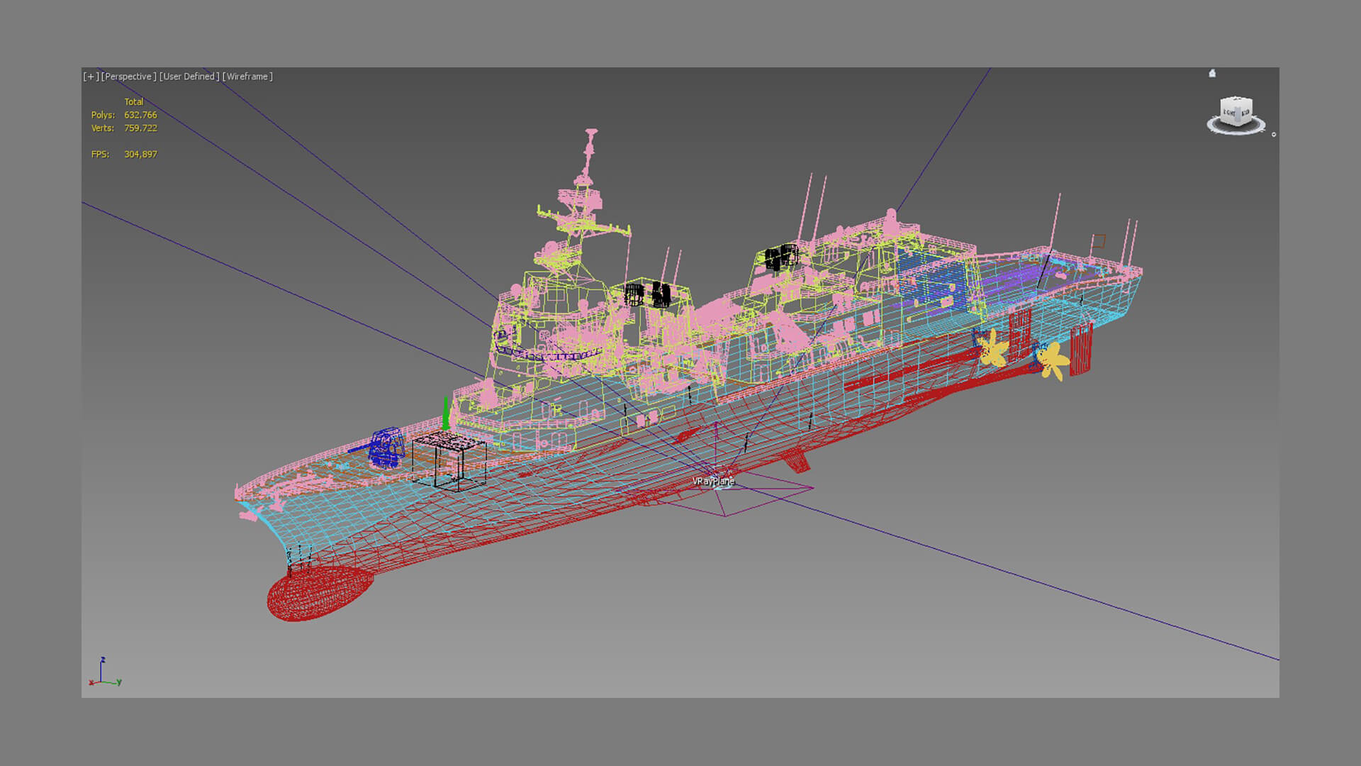 Js Shiranui Asahi Class Destroyer - 3D Model by Mermodels