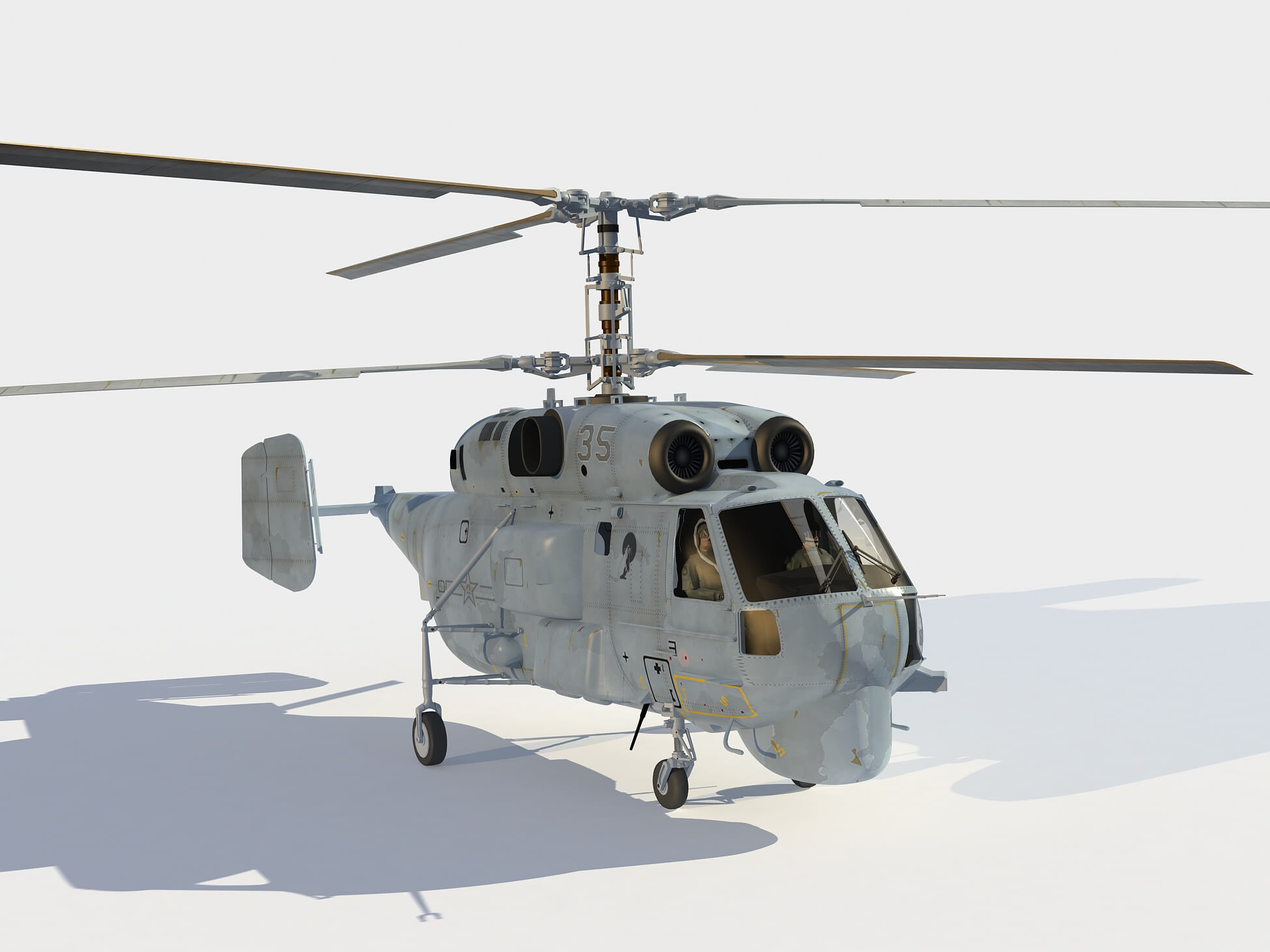Kamov KA-28 Helix 3D Model by Mermodels