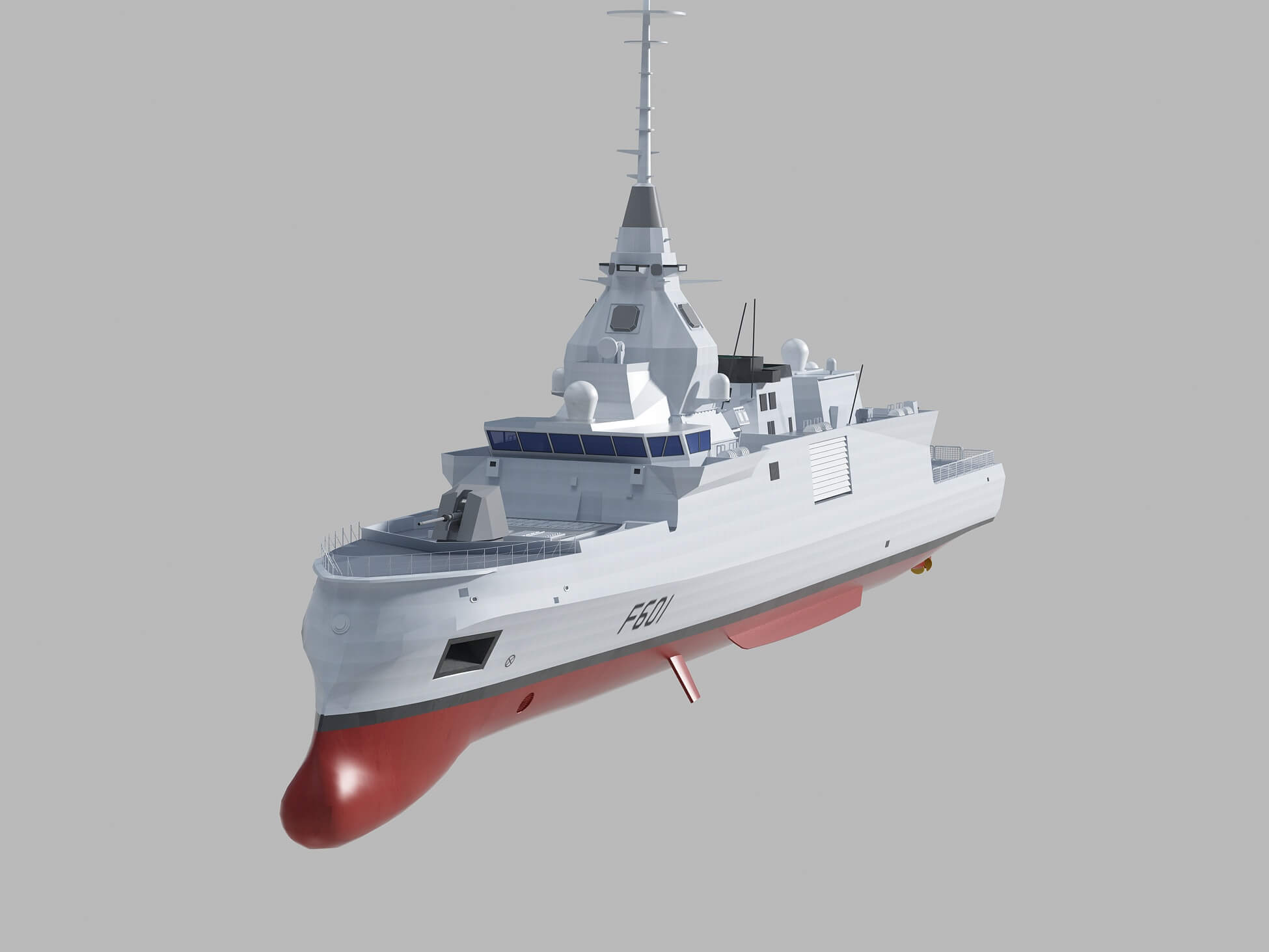 Kimon Class Frigate F-601 3D Model by Mermodels