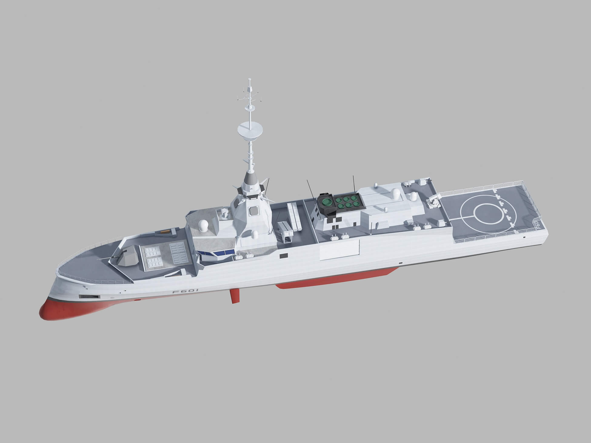 Kimon Class Frigate F-601 3D Model by Mermodels