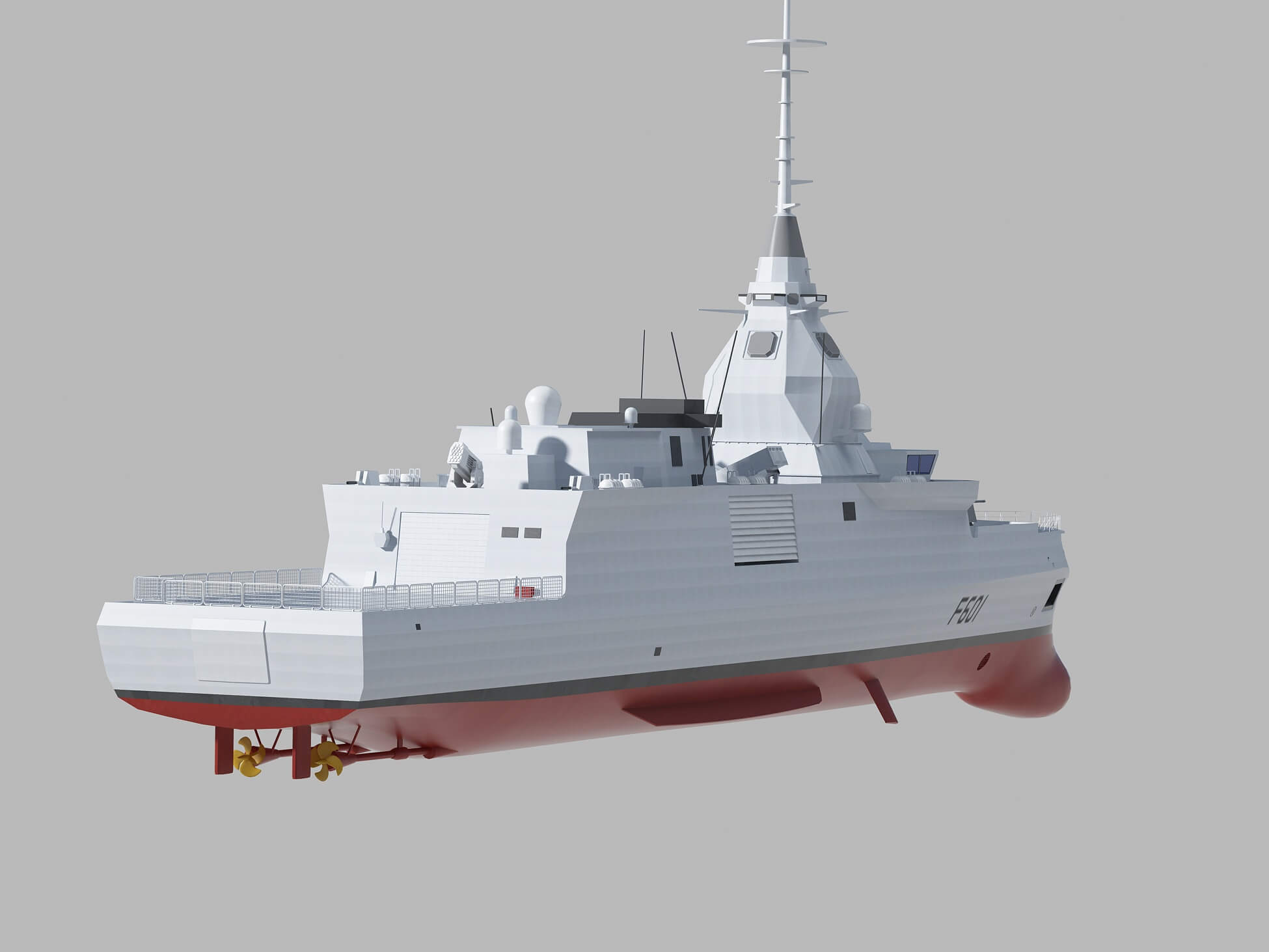 Kimon Class Frigate F-601 3D Model by Mermodels