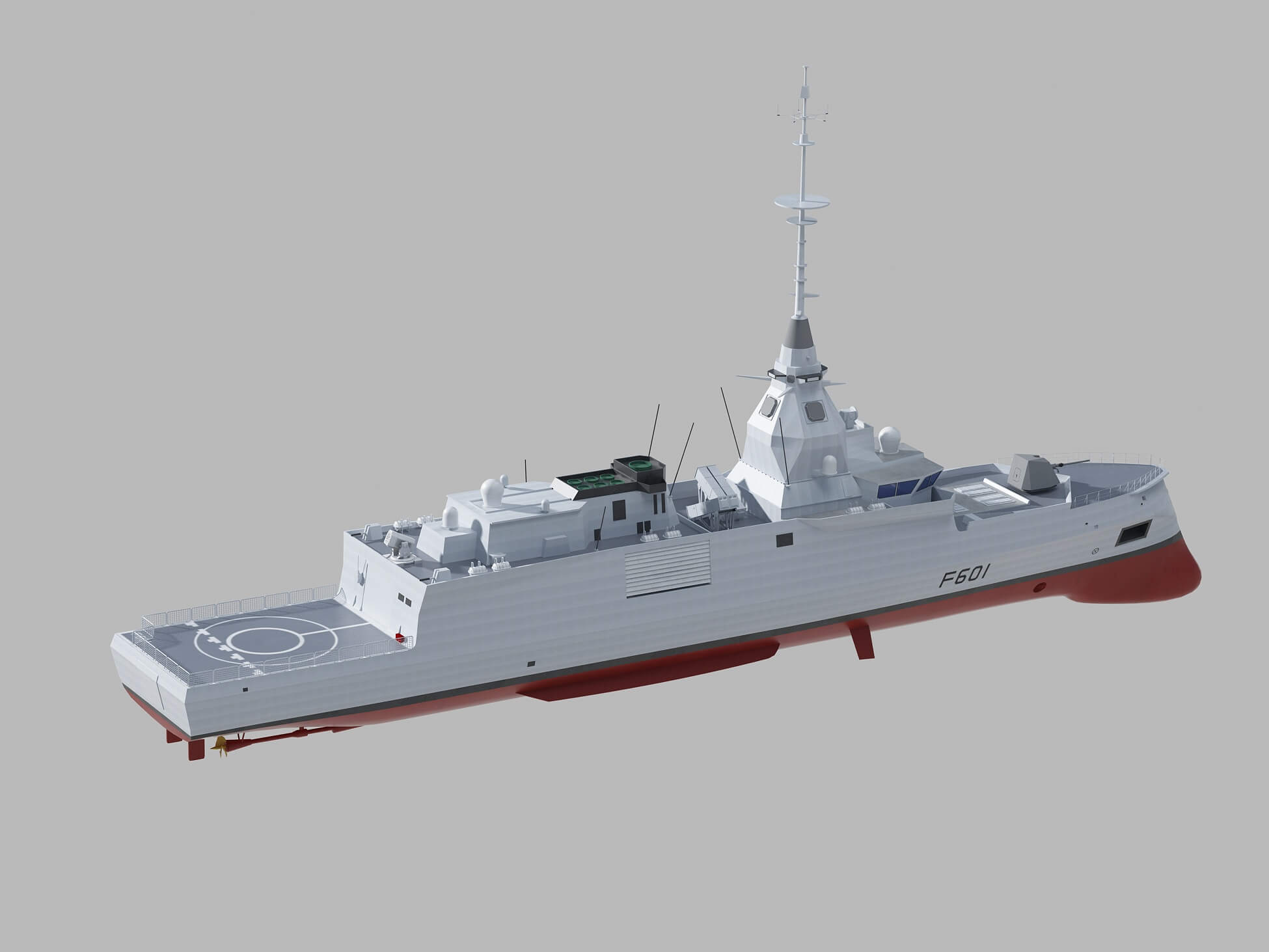 Kimon Class Frigate F-601 3D Model by Mermodels