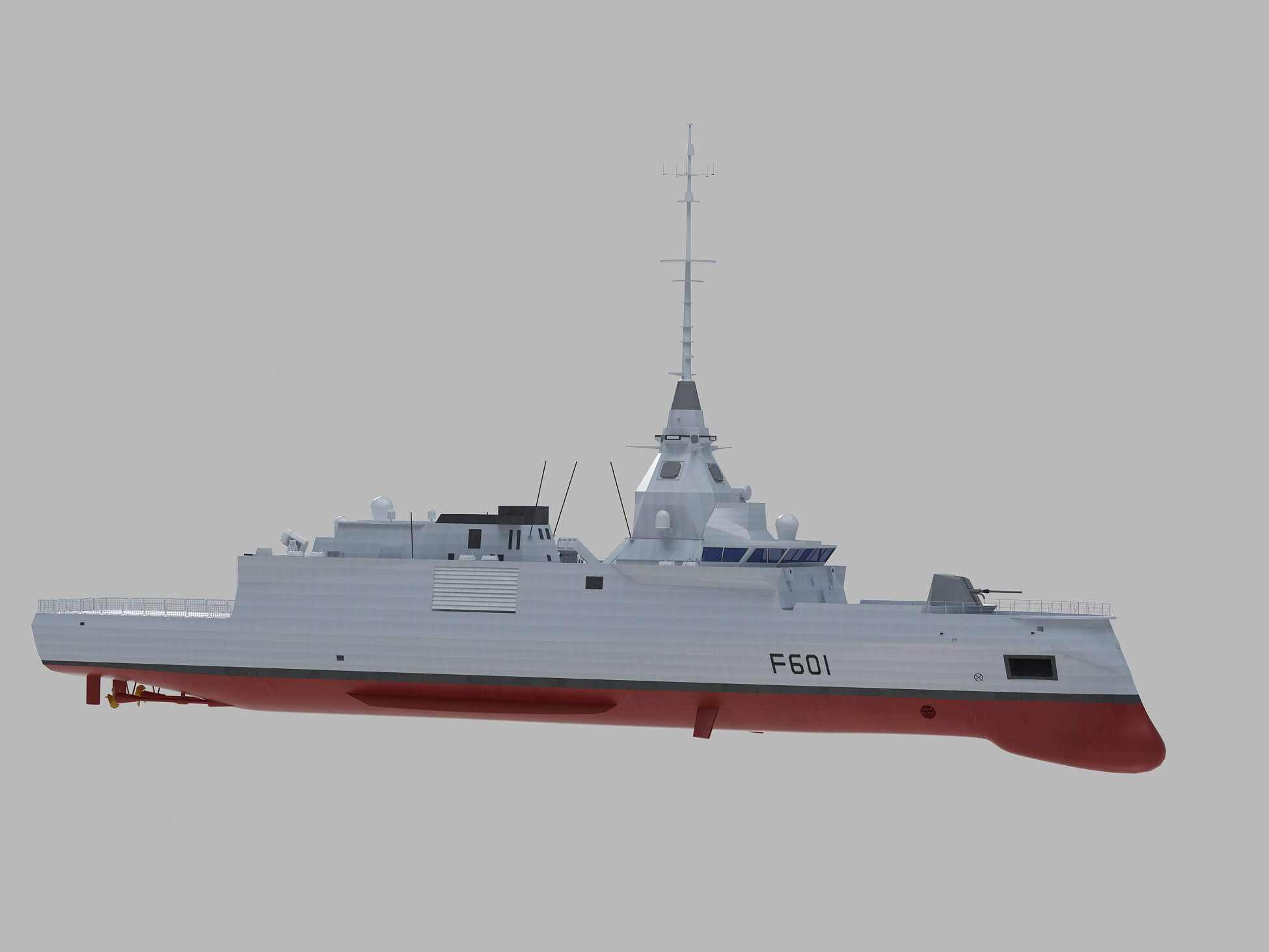 Kimon Class Frigate F-601 3D Model by Mermodels