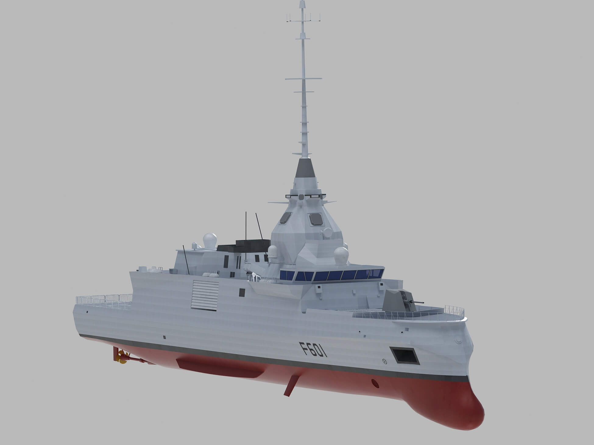 Kimon Class Frigate F-601 3D Model by Mermodels