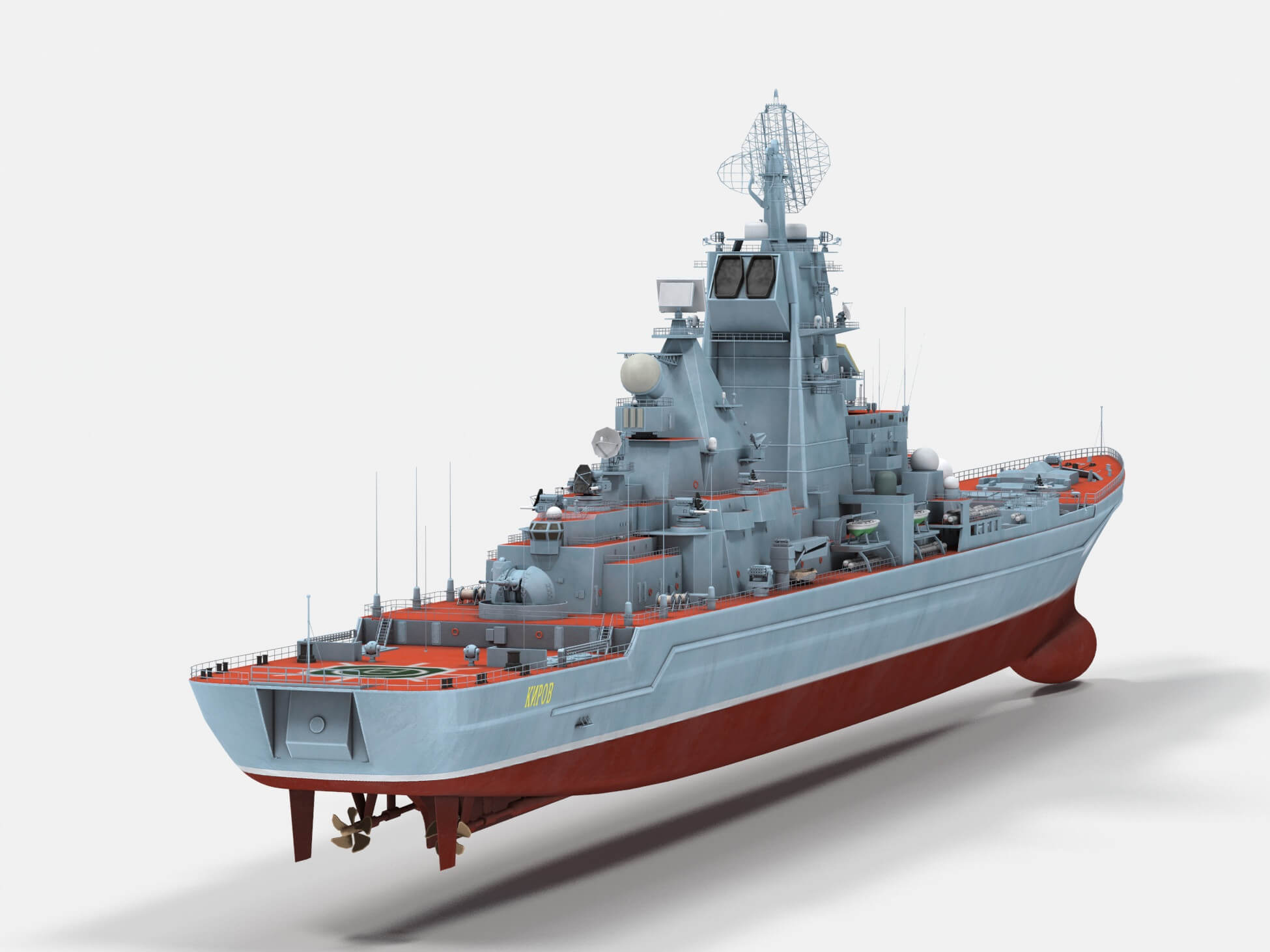Kirov-Class Battlecruiser 3D Model by Mermodels