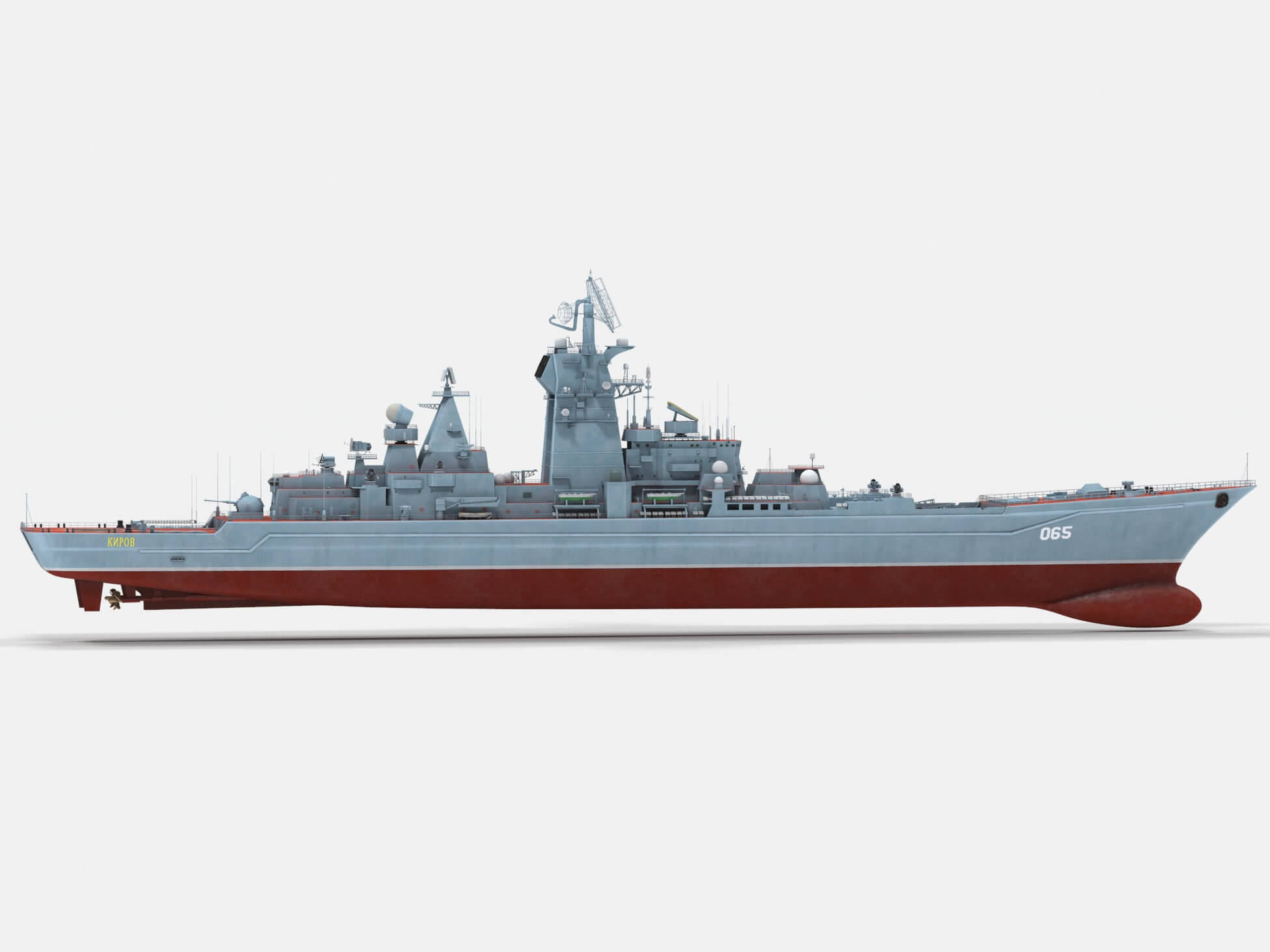 Kirov-Class Battlecruiser 3D Model by Mermodels