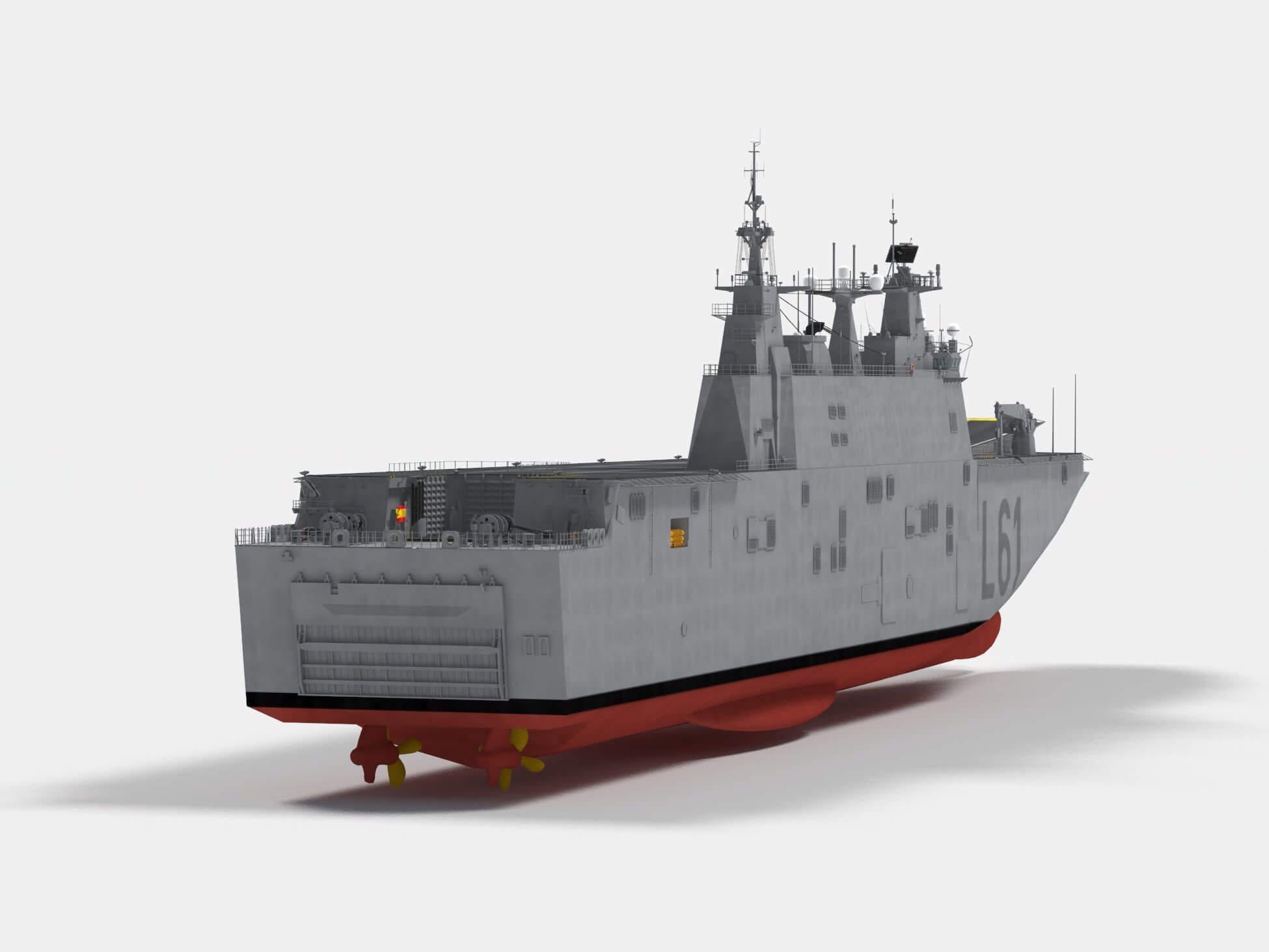 L-61 Juan Carlos I 3D Model by Mermodels