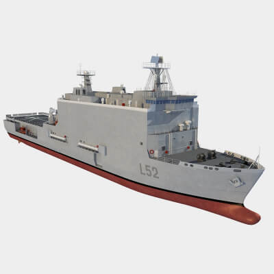 L52 Castilla Galicia Class LPD - 3D Model by Mermodels