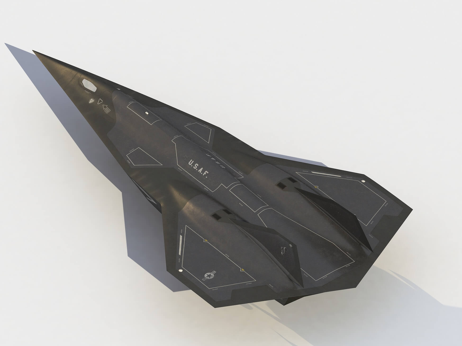 Lockheed Martin SR-72 Dark Star 3D Model by Mermodels