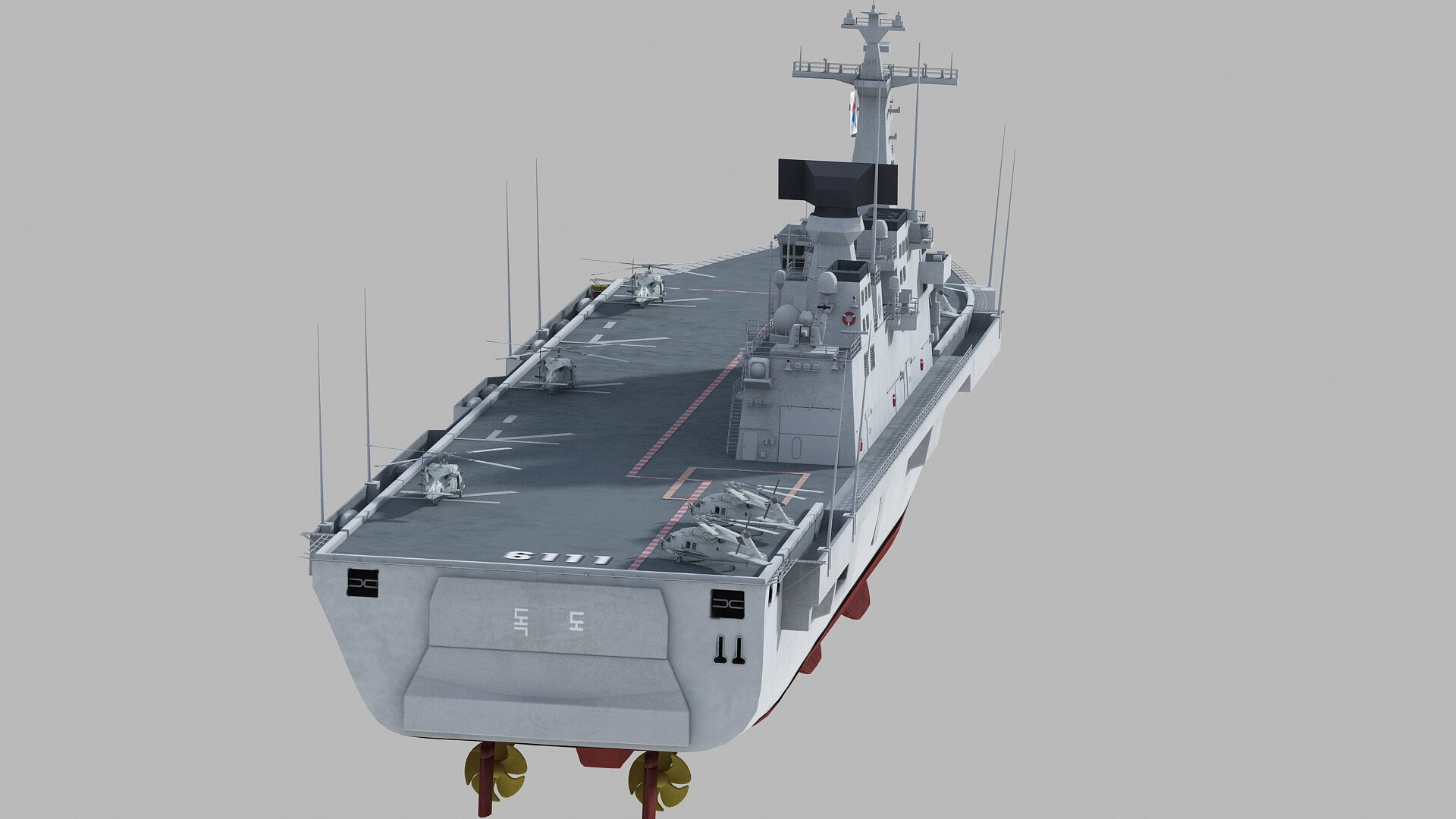 ROKS Dokdo (LPH) - 3D Model by Mermodels