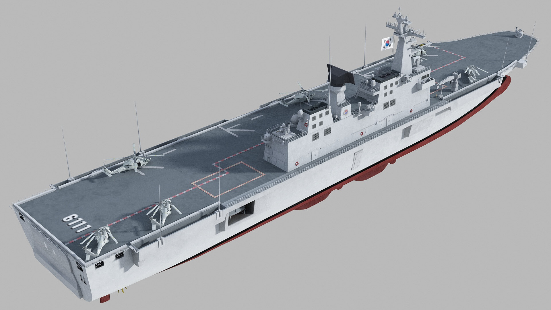 ROKS Dokdo (LPH) - 3D Model by Mermodels