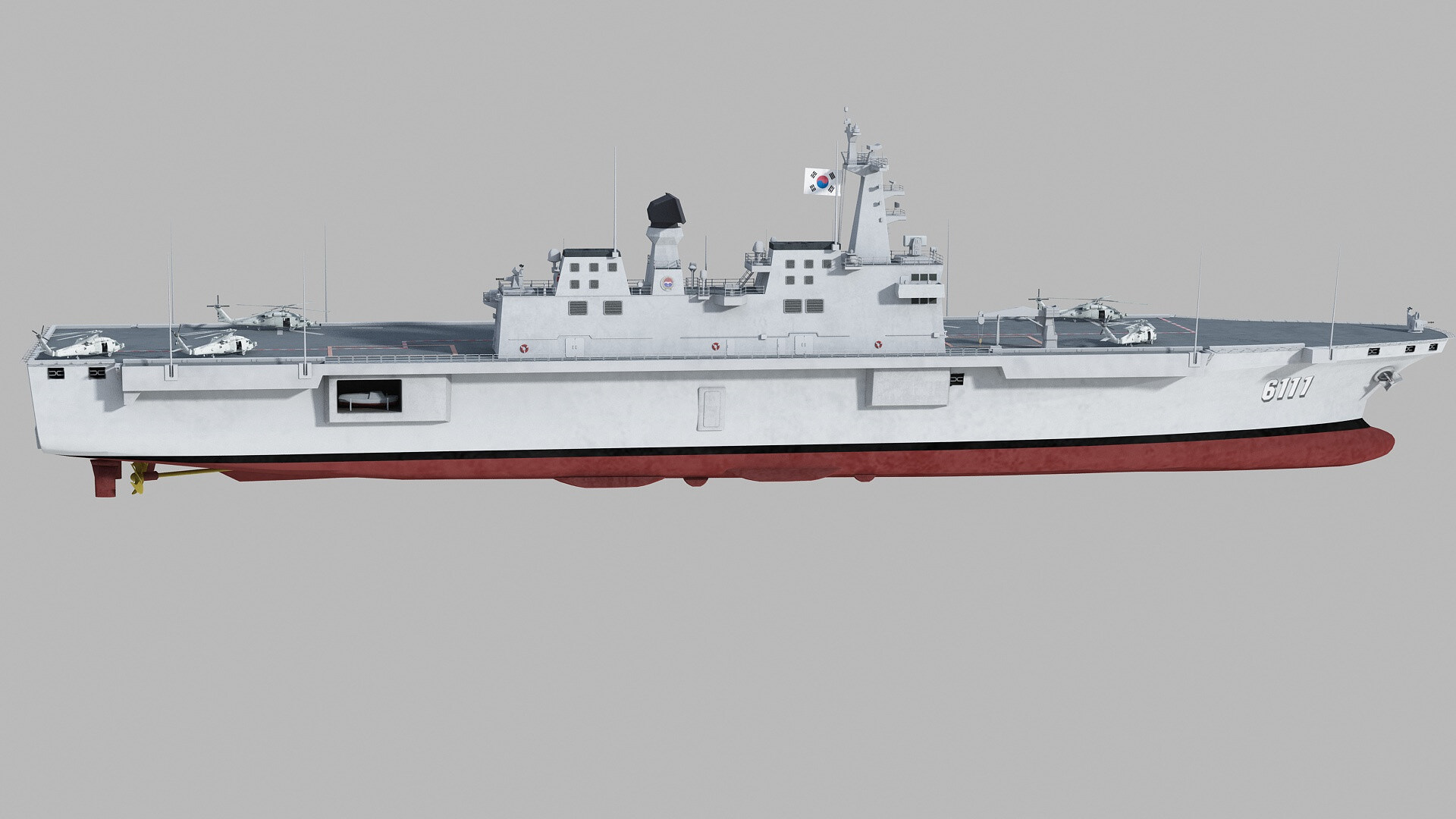 ROKS Dokdo (LPH) - 3D Model by Mermodels