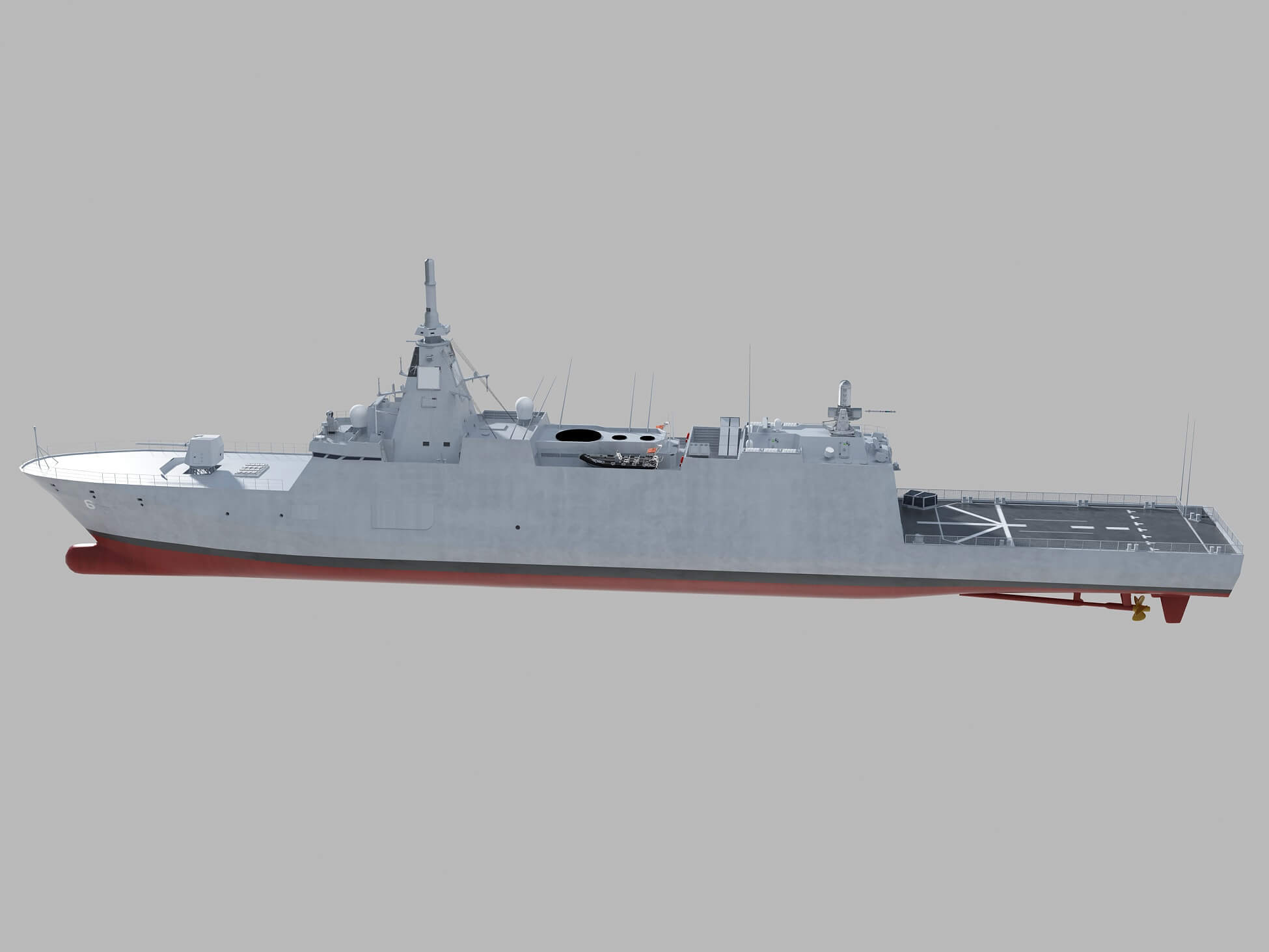 Mogami Class Frigate - 3D Model by Mermodels