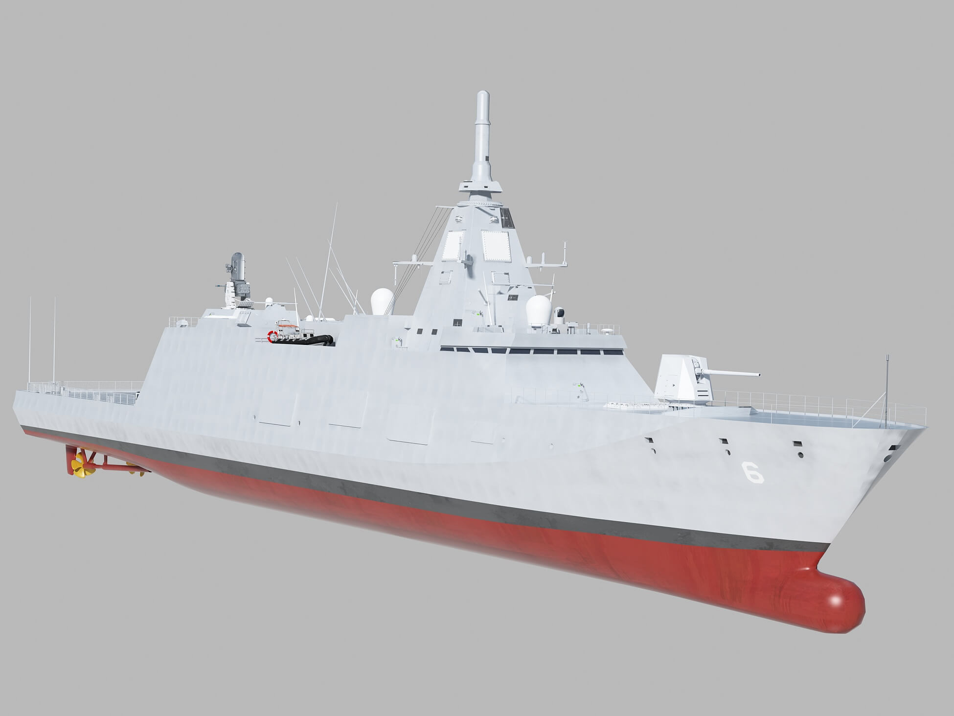 Mogami Class Frigate - 3D Model by Mermodels