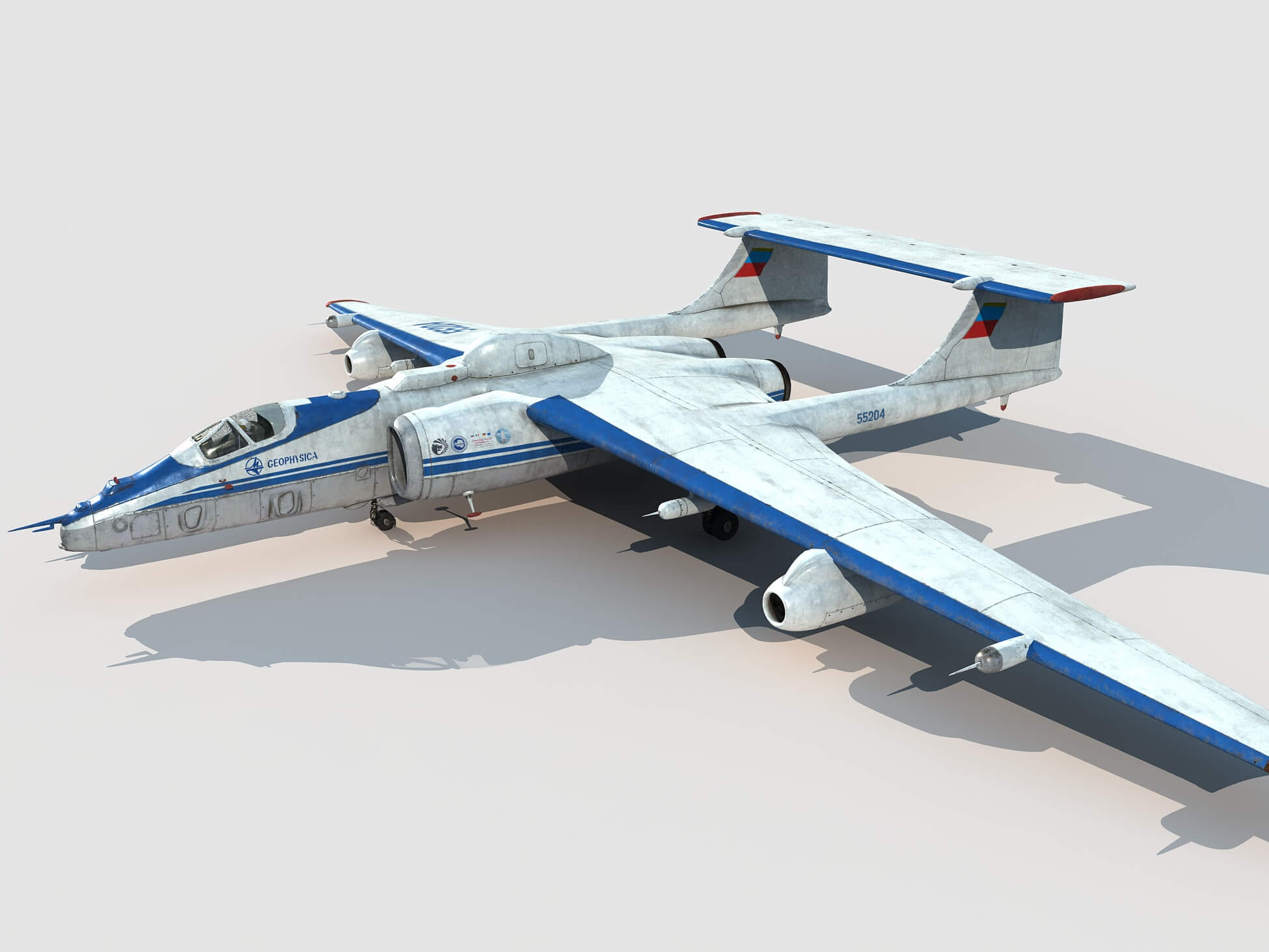 Myasishchev M-55 Geophysica 3D Model by Mermodels