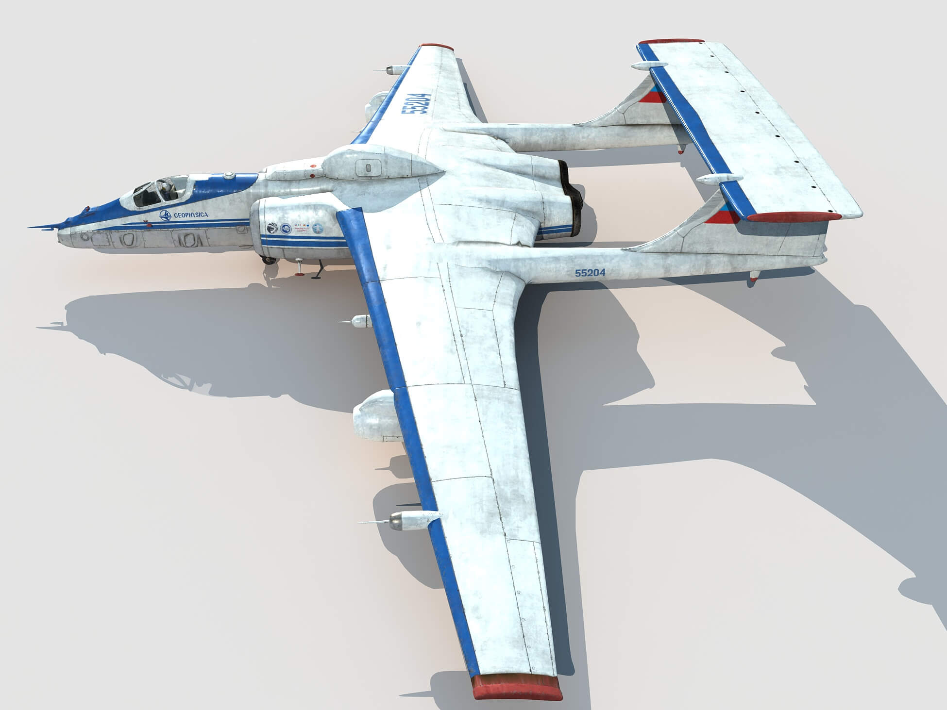 Myasishchev M-55 Geophysica 3D Model by Mermodels