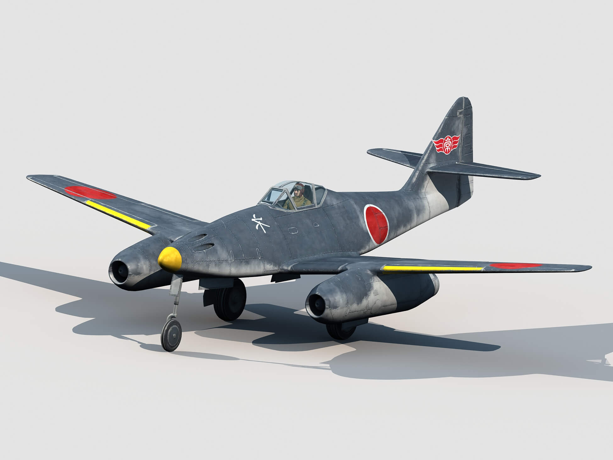 Nakajima KI-201 Karyú 3D Model by Mermodels