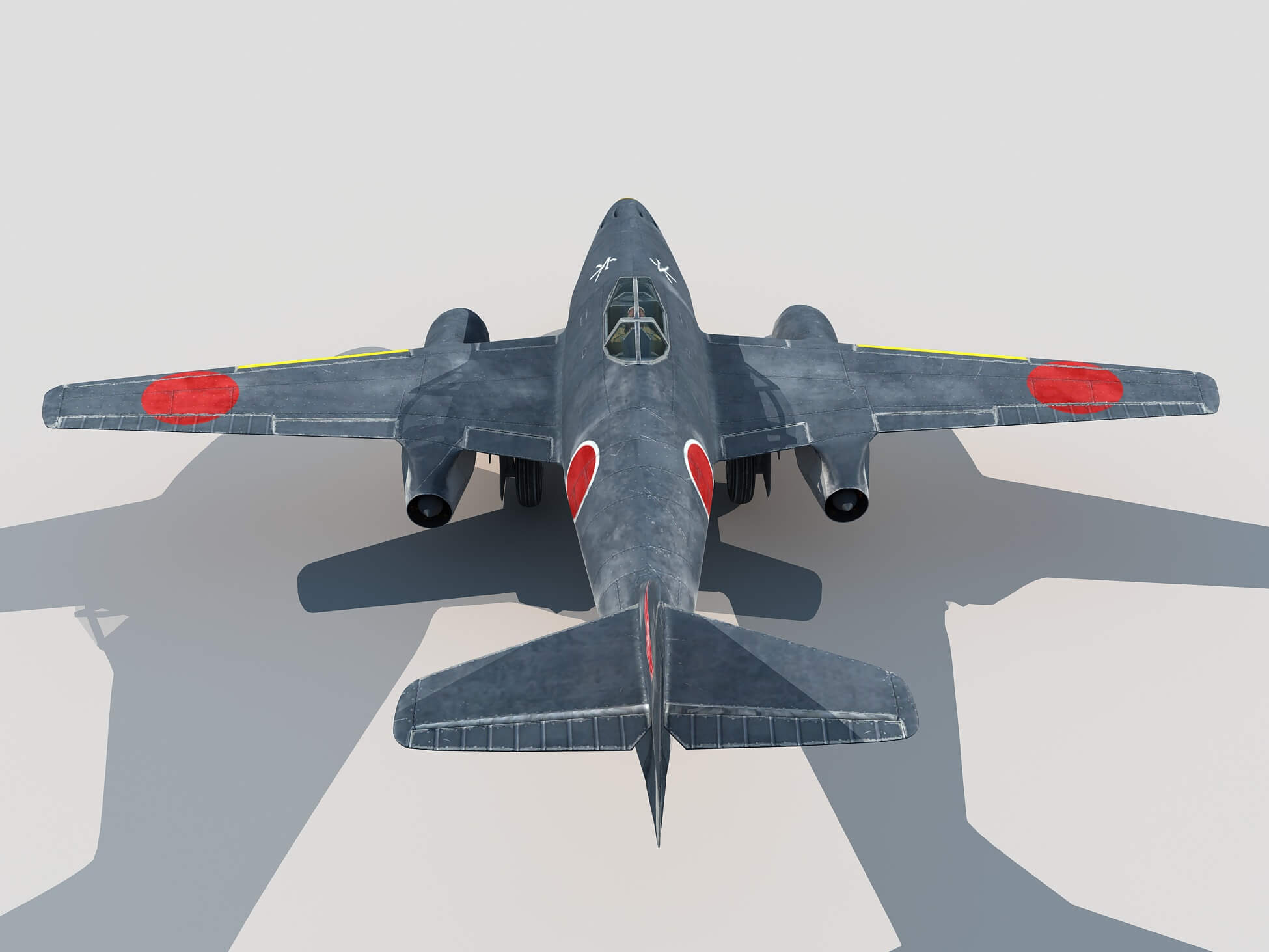 Nakajima KI-201 Karyú 3D Model by Mermodels