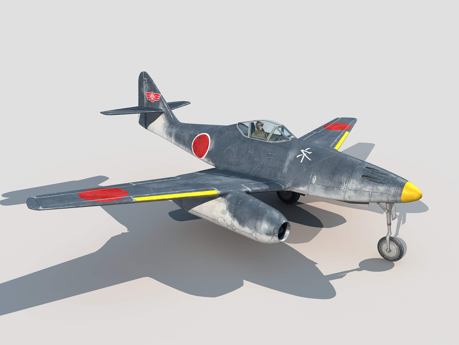 Nakajima KI-201 Karyú 3D Model by Mermodels
