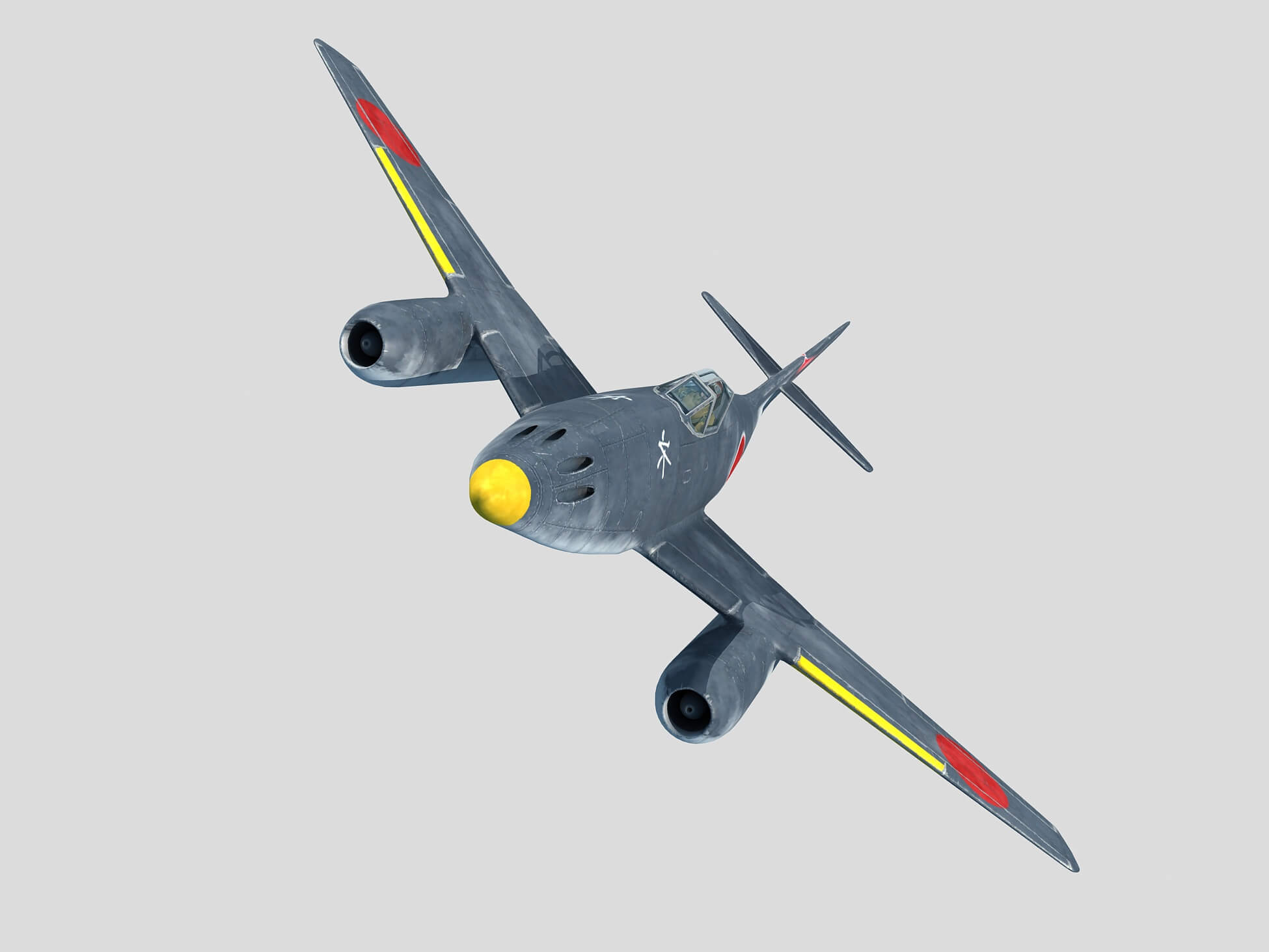 Nakajima KI-201 Karyú 3D Model by Mermodels