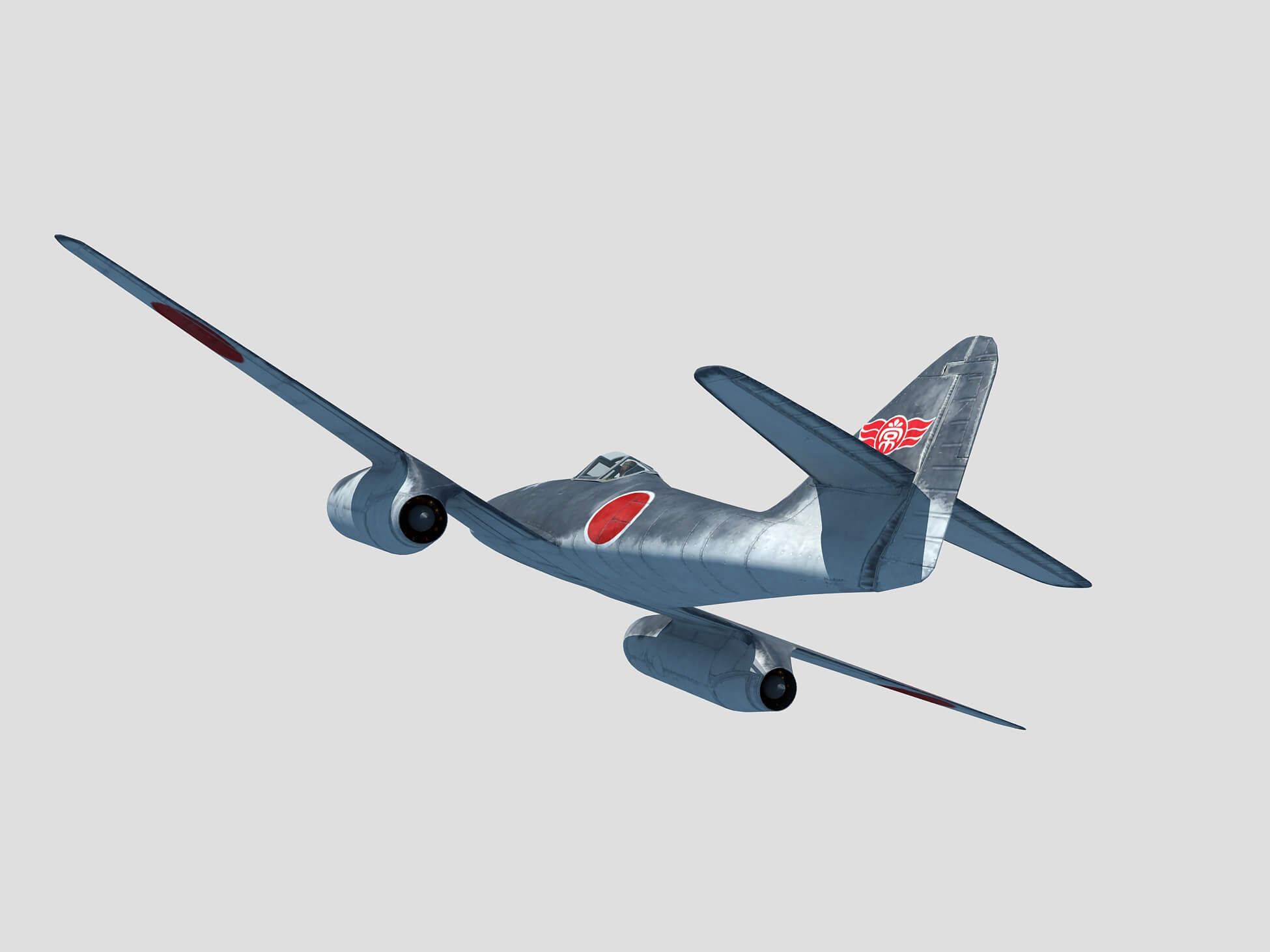 Nakajima KI-201 Karyú 3D Model by Mermodels