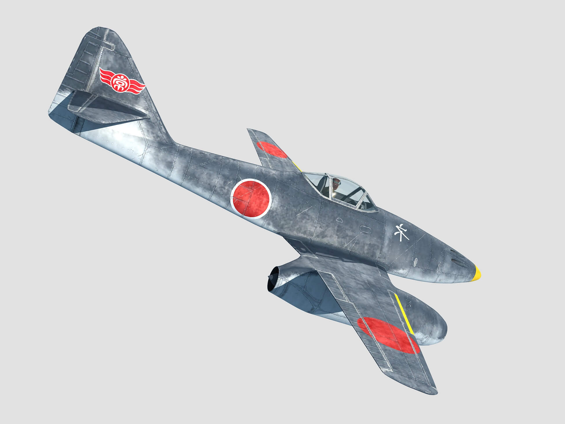 Nakajima KI-201 Karyú 3D Model by Mermodels