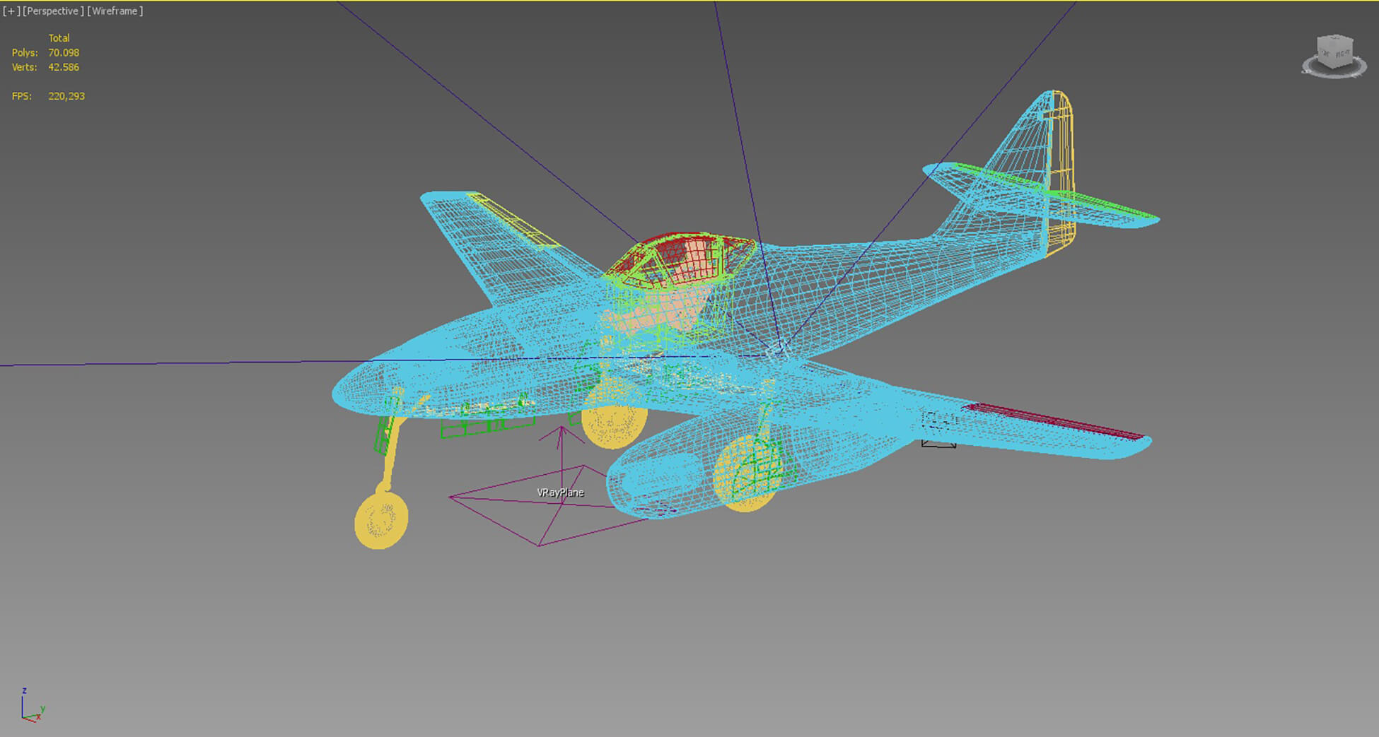 Nakajima KI-201 Karyú 3D Model by Mermodels
