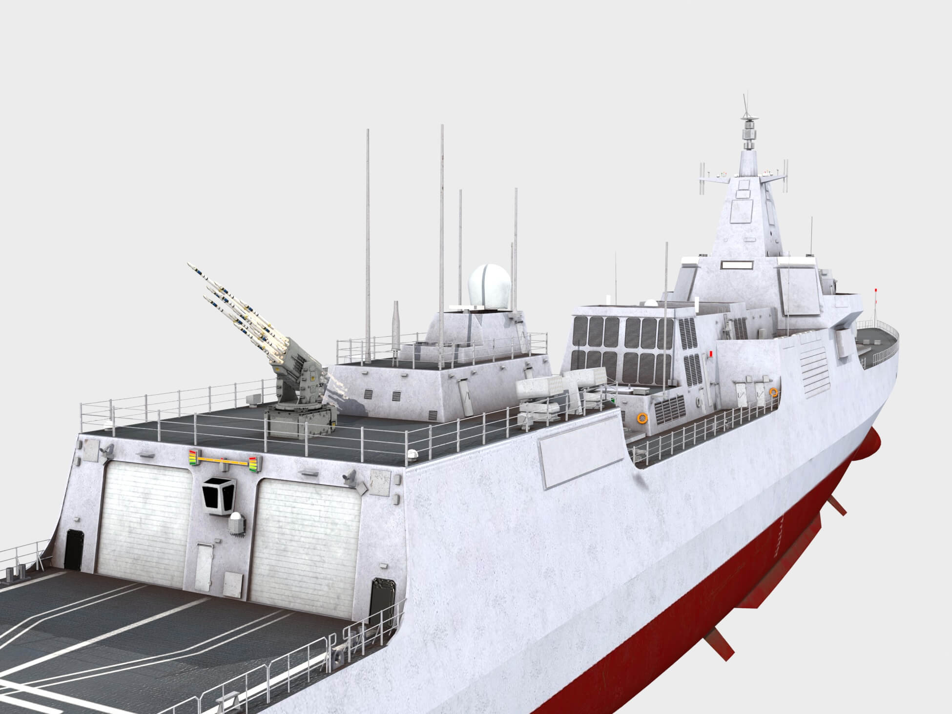 Nanchang (101) Type 055 Renhai Class Destroyer - 3D Model by Mermodels