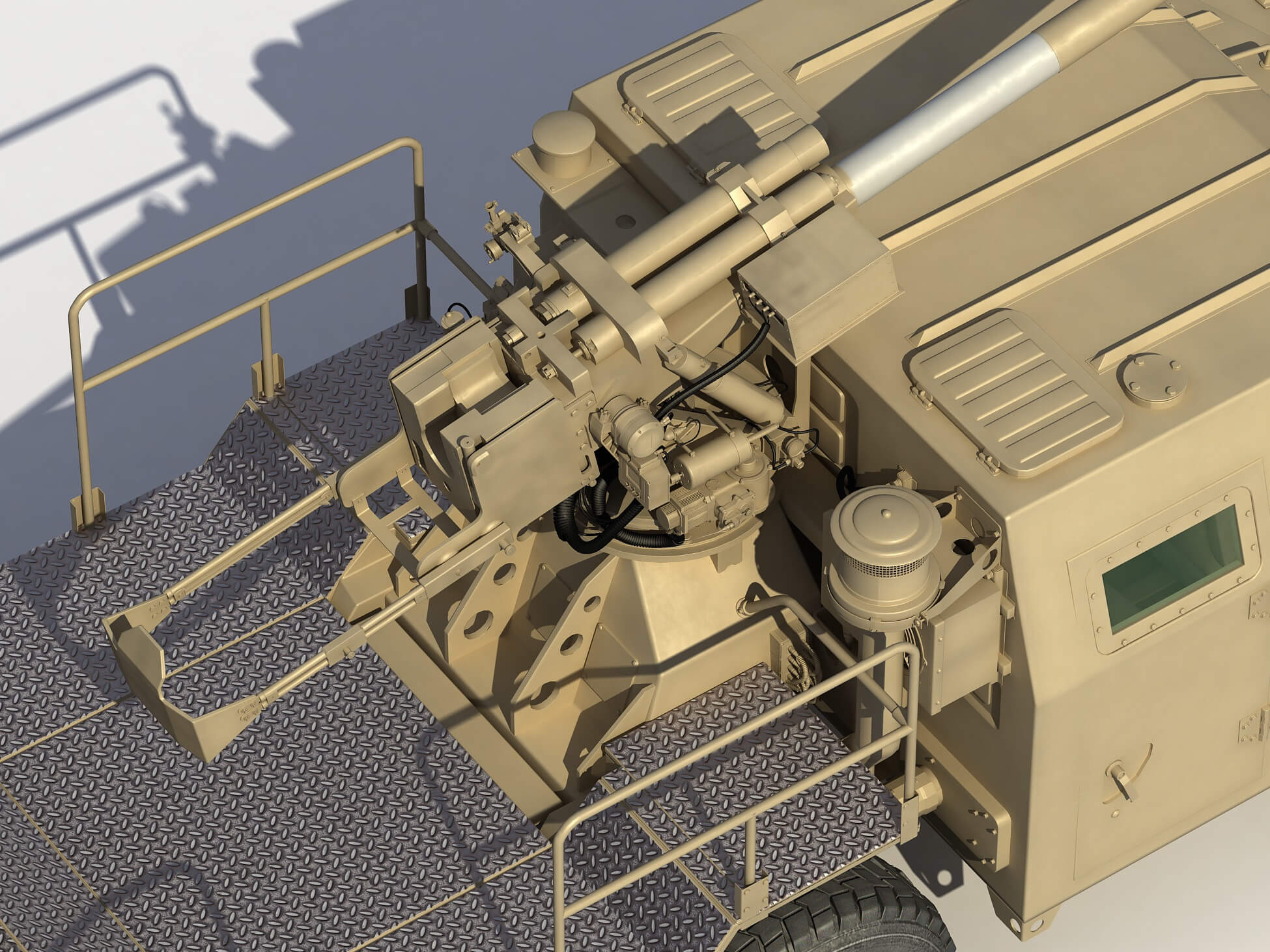 Norinco SH5 Wheeled Self-Propelled Howitzer 105mm 3D Model by Mermodels