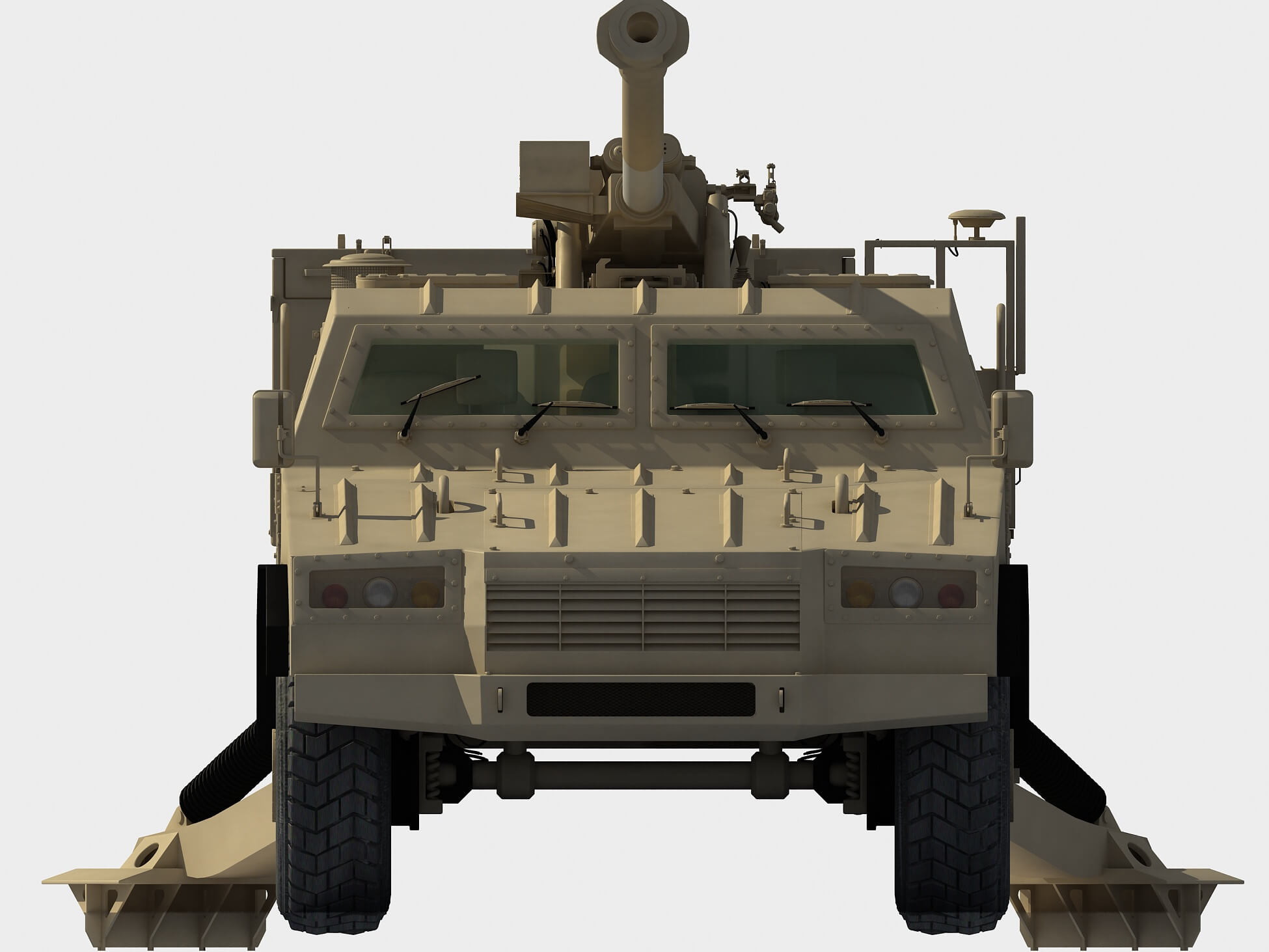 Norinco SH5 Wheeled Self-Propelled Howitzer 105mm 3D Model by Mermodels