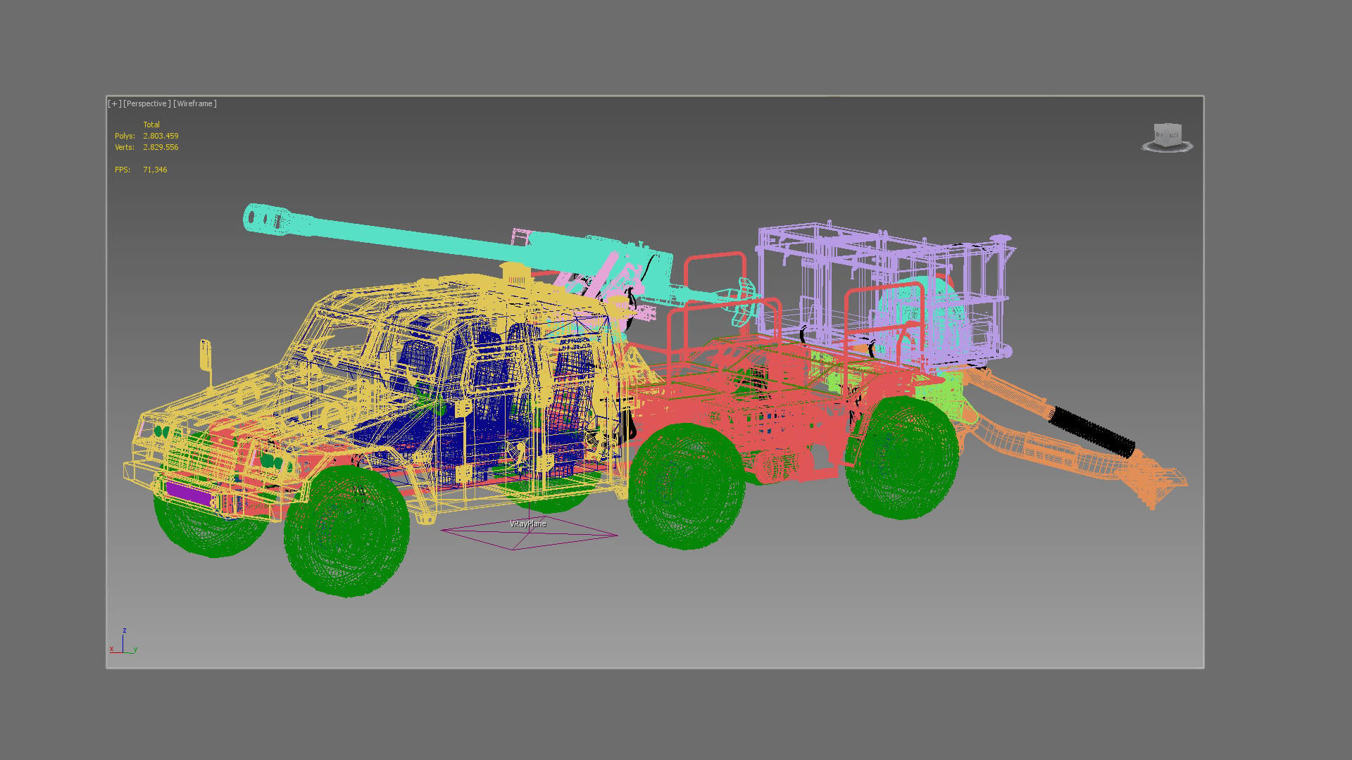Norinco SH5 Wheeled Self-Propelled Howitzer 105mm 3D Model by Mermodels