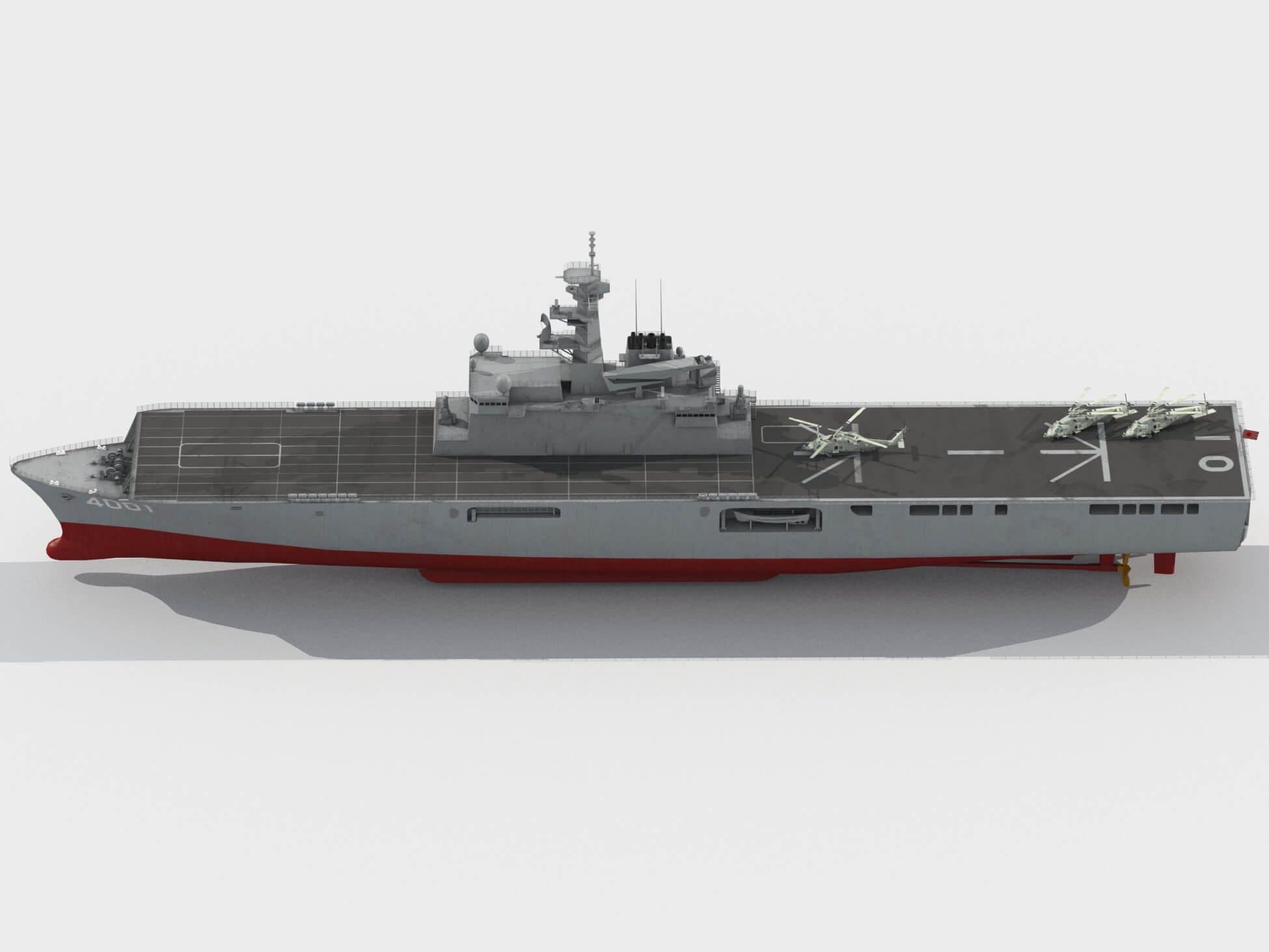 Osumi Class Tank Landing Ship - 3D Model by Mermodels