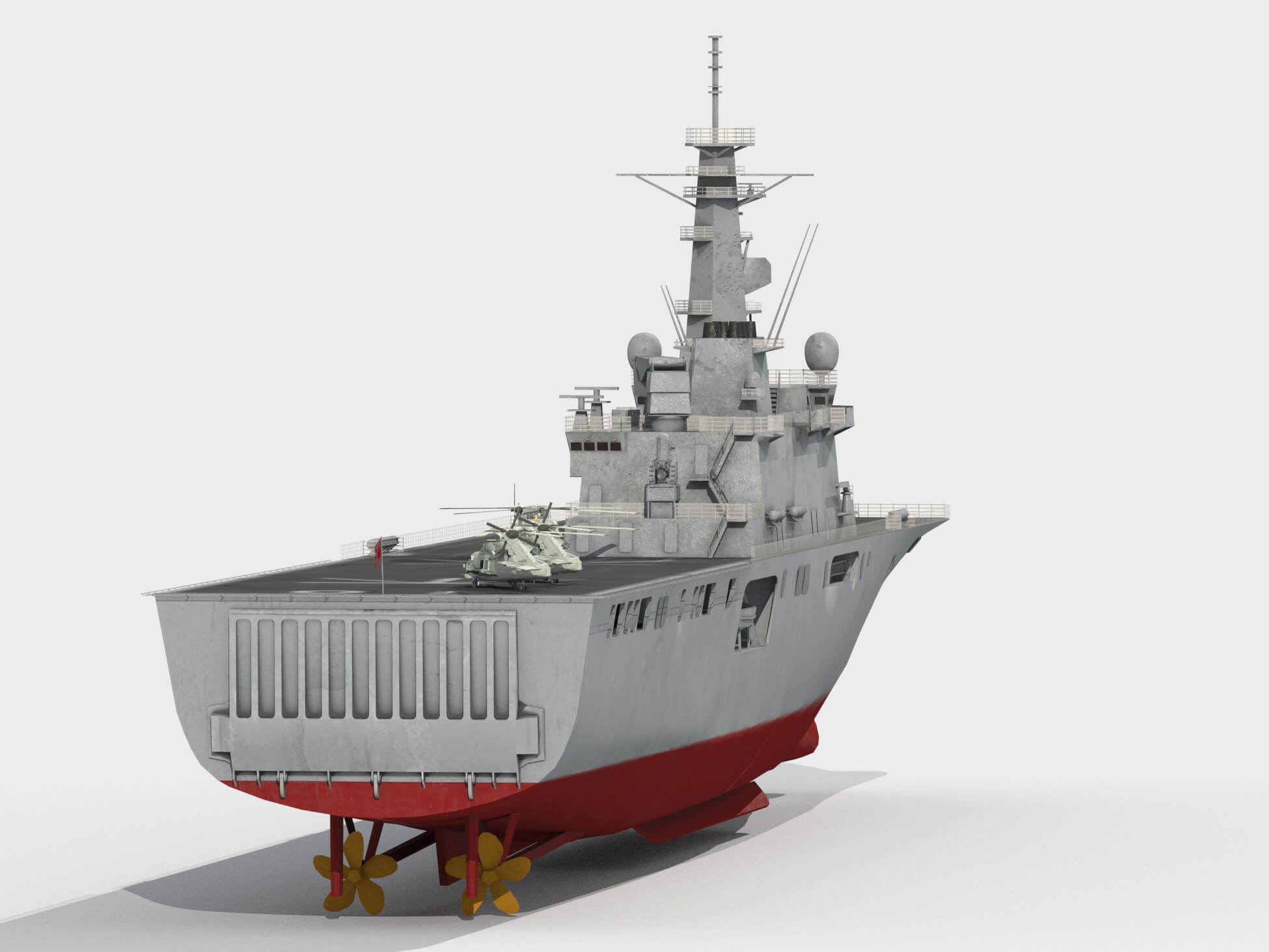Osumi Class Tank Landing Ship - 3D Model by Mermodels