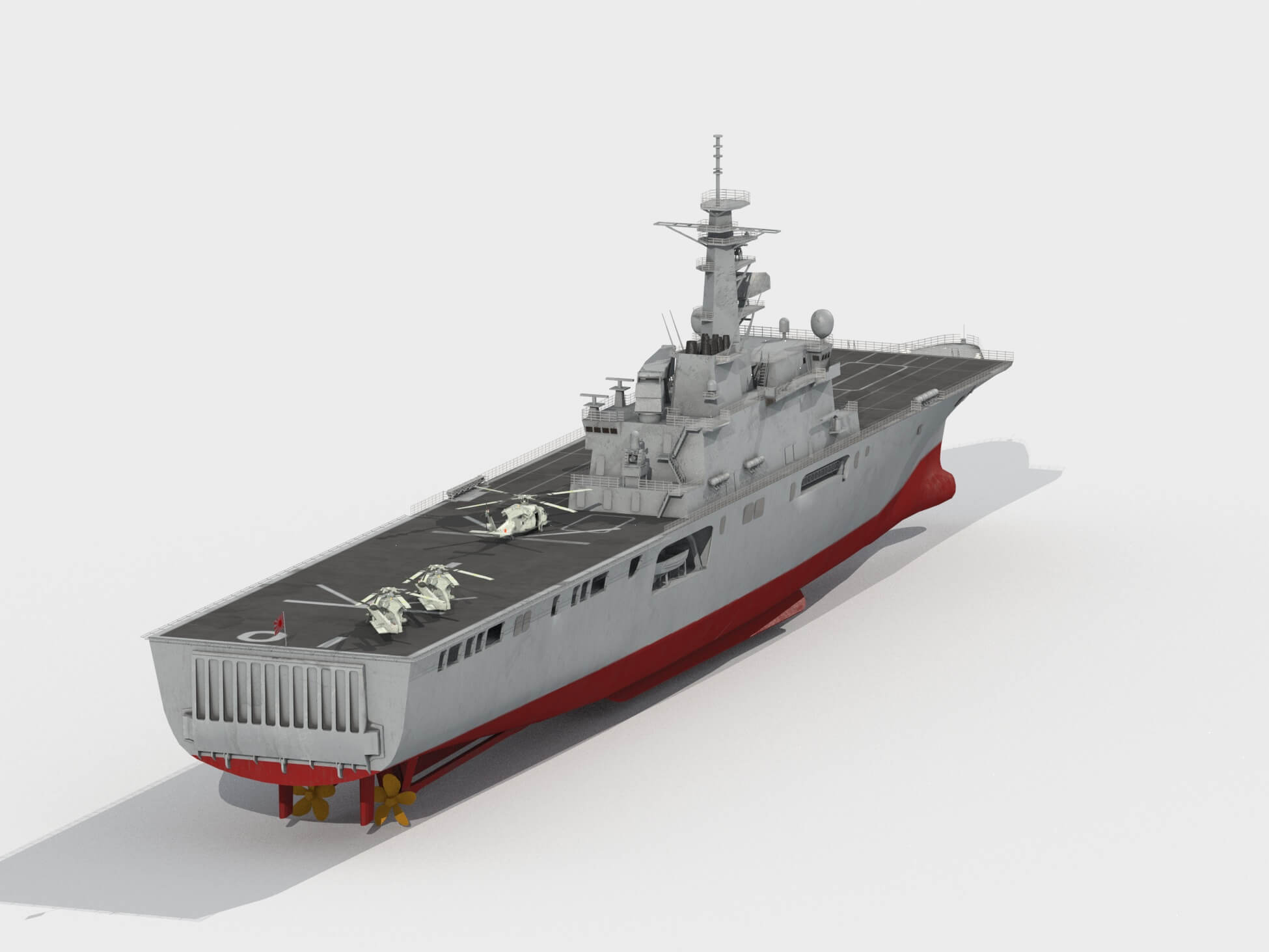 Osumi Class Tank Landing Ship - 3D Model by Mermodels